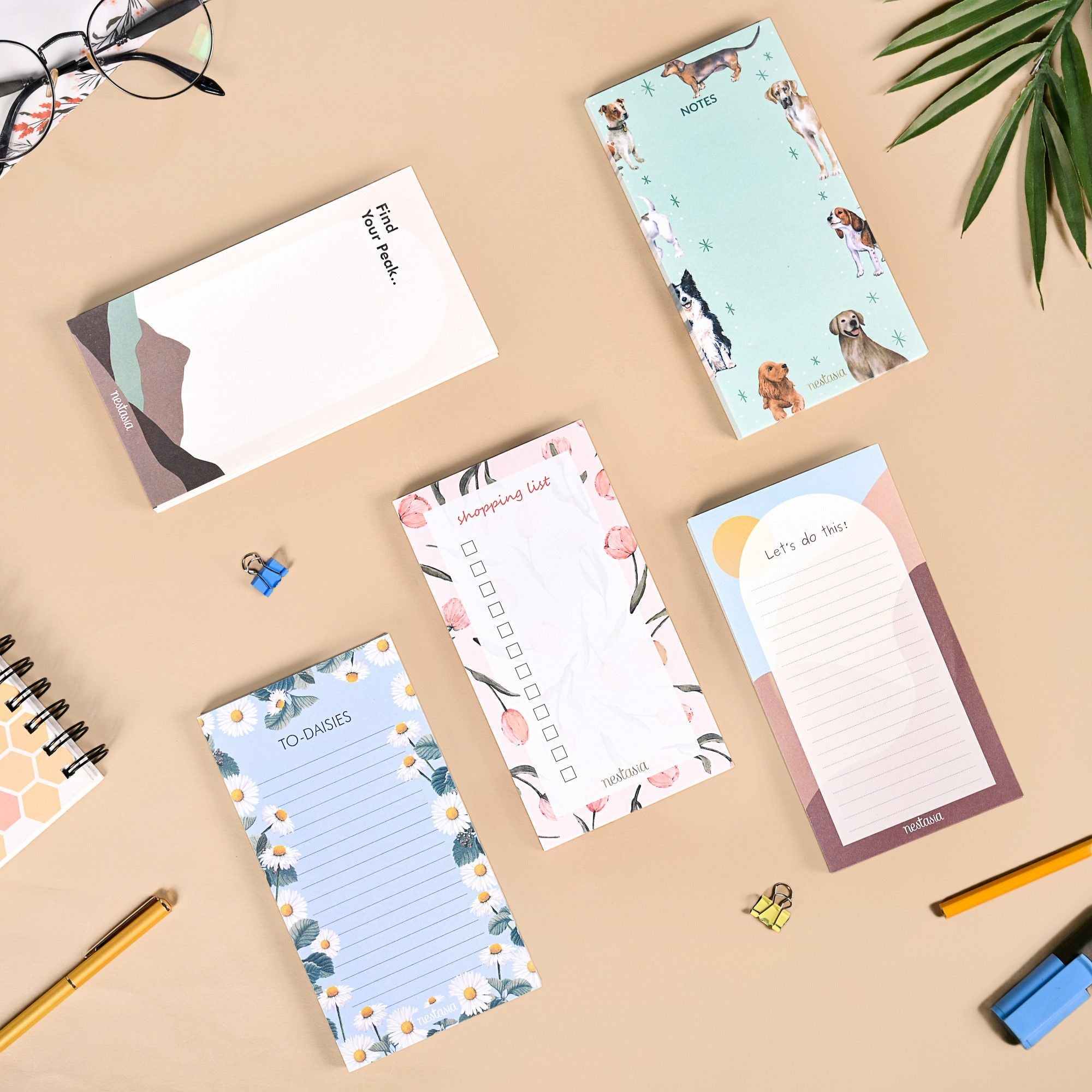MemoMate Notepads Set Of 5 Online - Premium Notebook | Nestasia