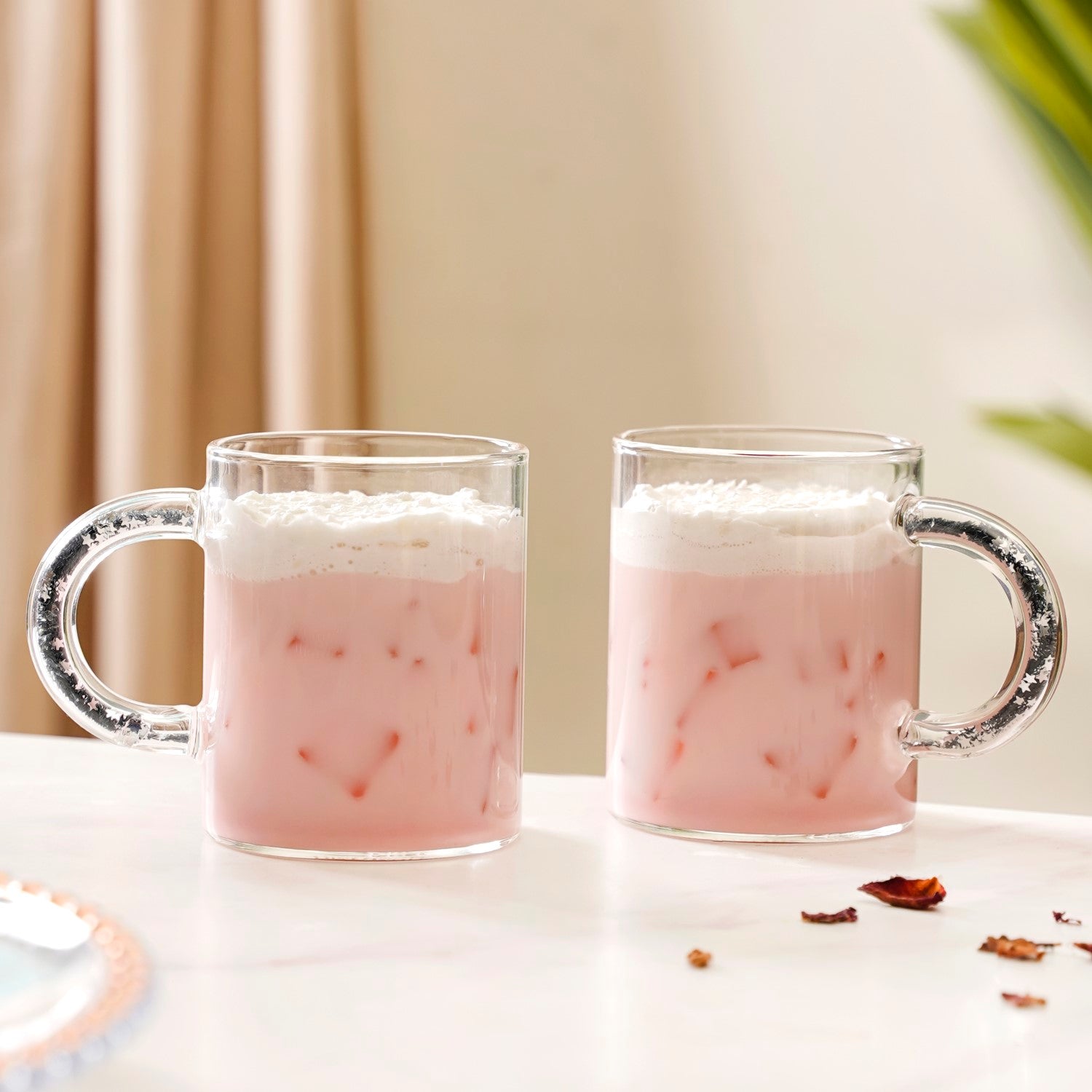 Silver Sparkle Glass Coffee Cup Set Of 2 425ml Online Premium Coffee silver-sparkle-glass-coffee-cup-set-of-2-425ml-online-premium-coffee
