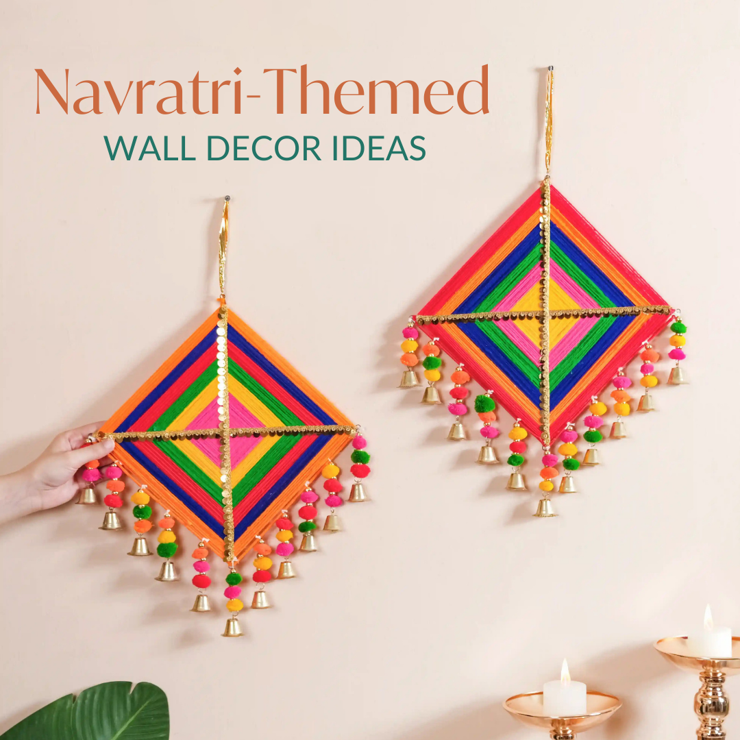 Navratri Wall Decor Ideas - Navratri Theme Colour Decor | Nestasia