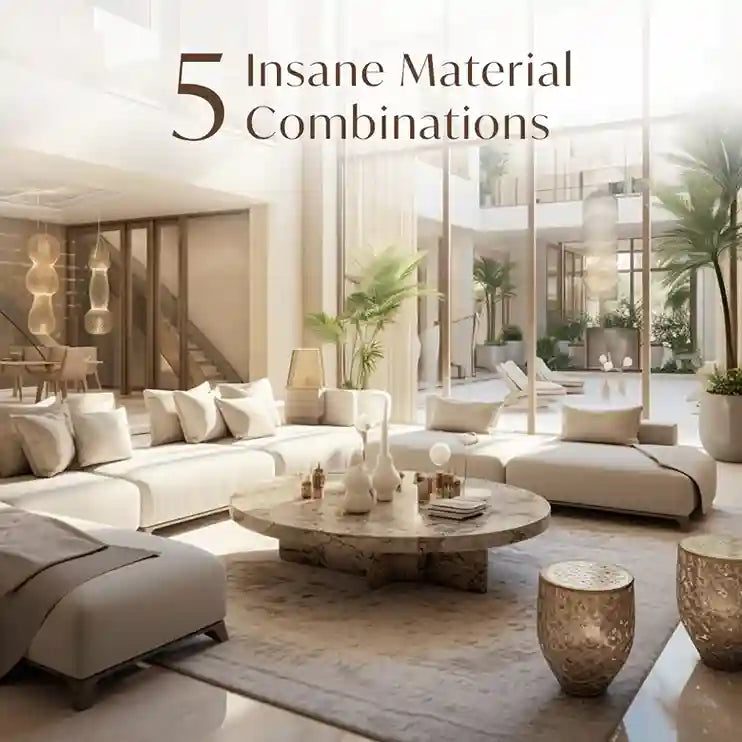 Interior Design - 5 Breathtaking Material Combinations | Nestasia