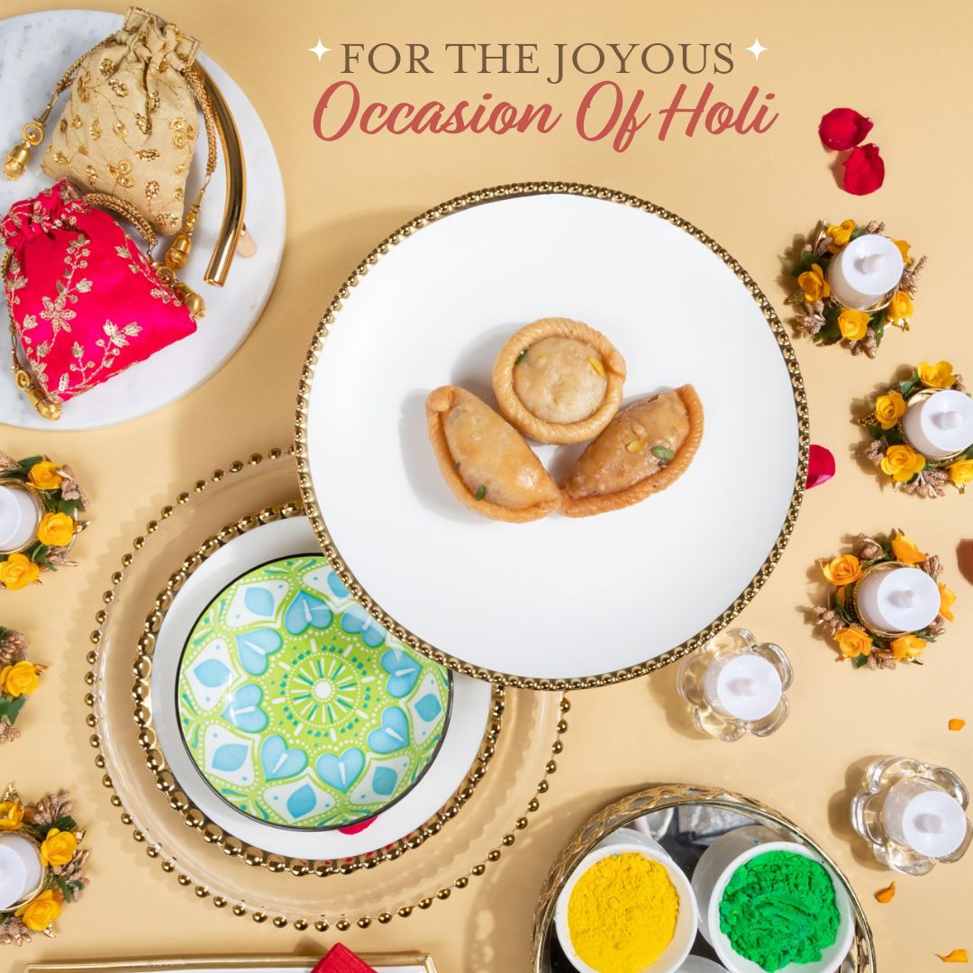 5 Unique Thali Decoration Ideas For Holi 2023 | Nestasia