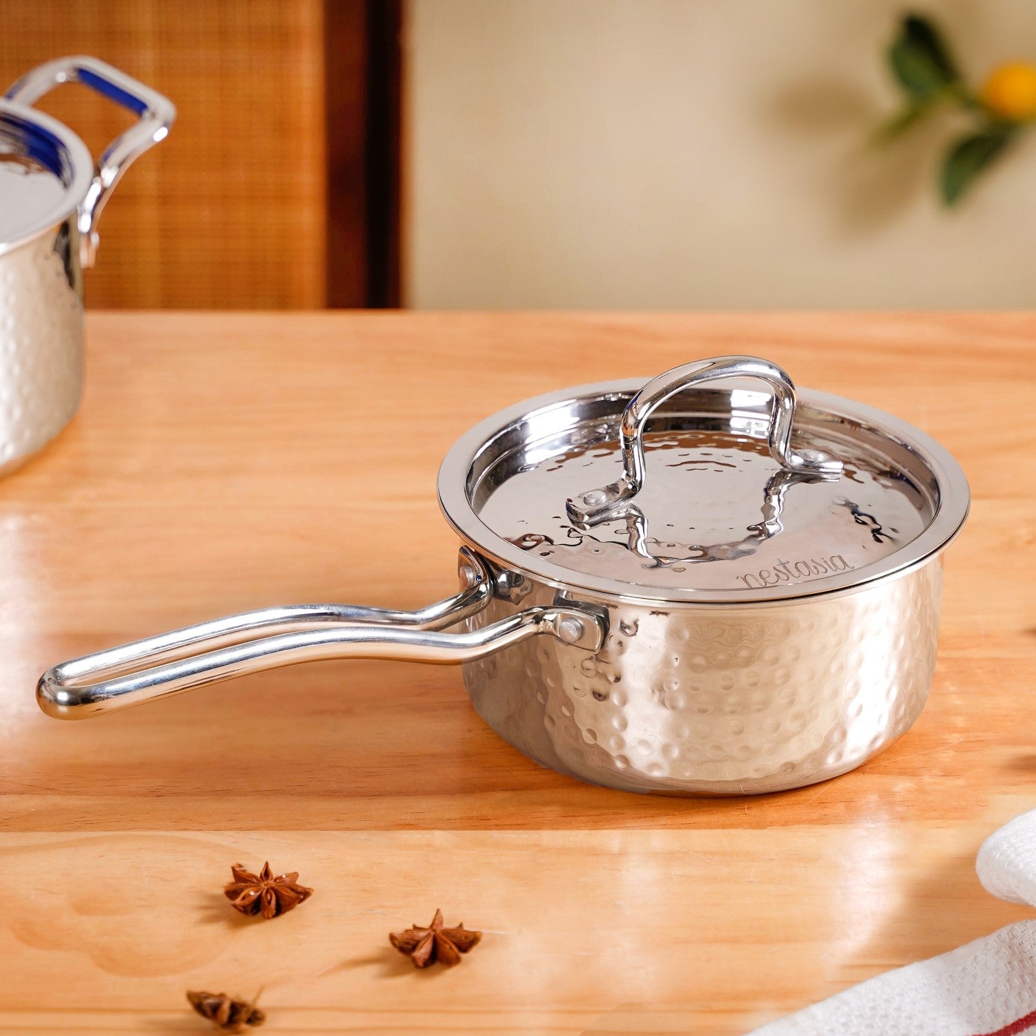 Aluminium Core Stainless Steel Deep Saucepan 1500ml Online - Premium ...