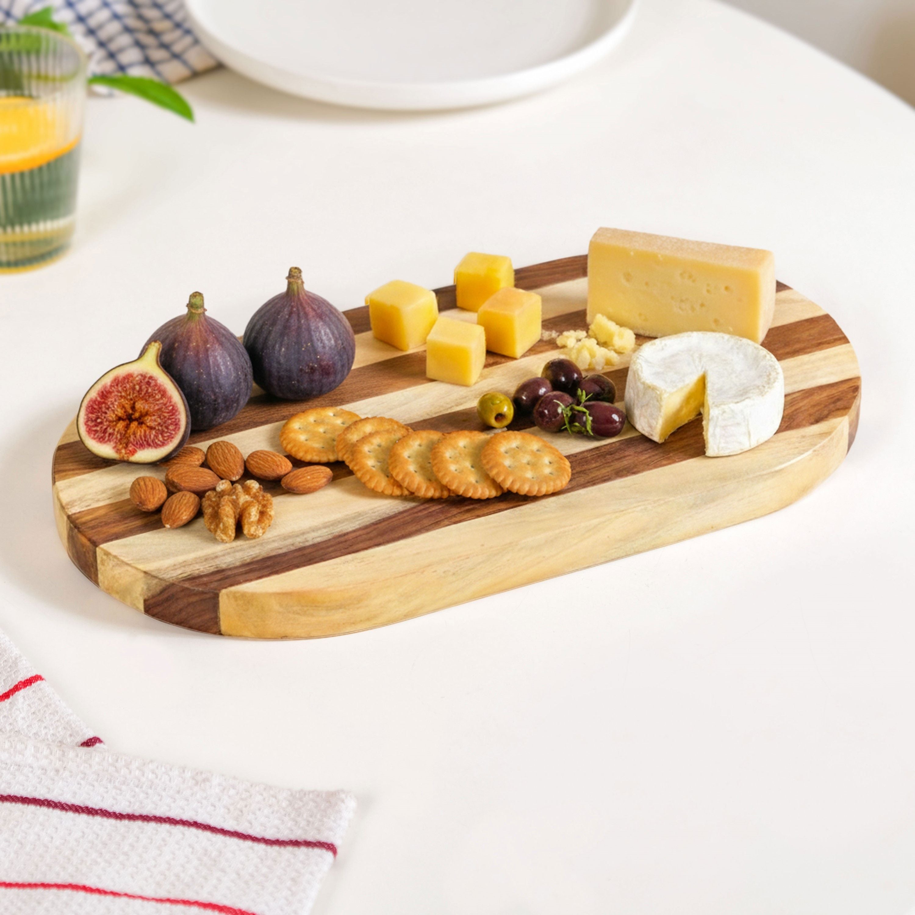 Striped Serve And Slice Atelier Platter 38x20cm Online - Premium ...
