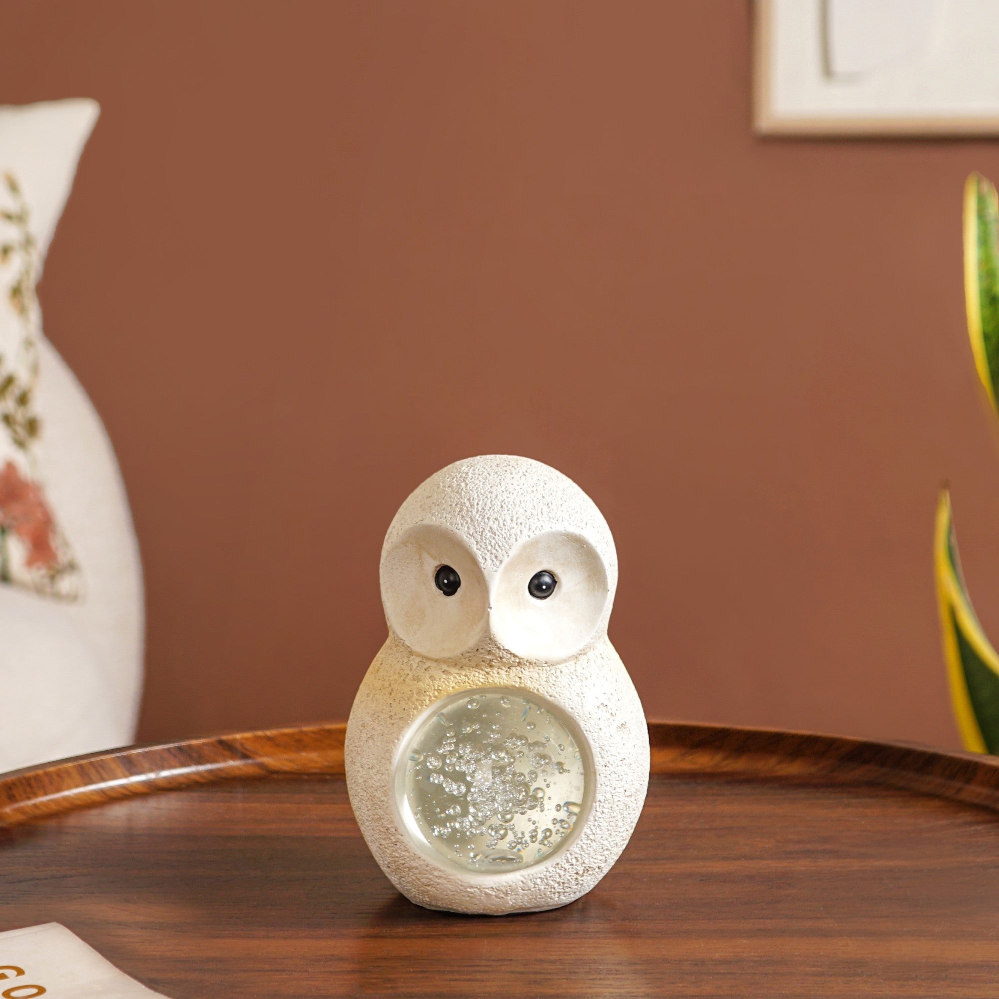Bubbly Belly Owl Desk Decor Small Online - Premium Decor Object | Nestasia
