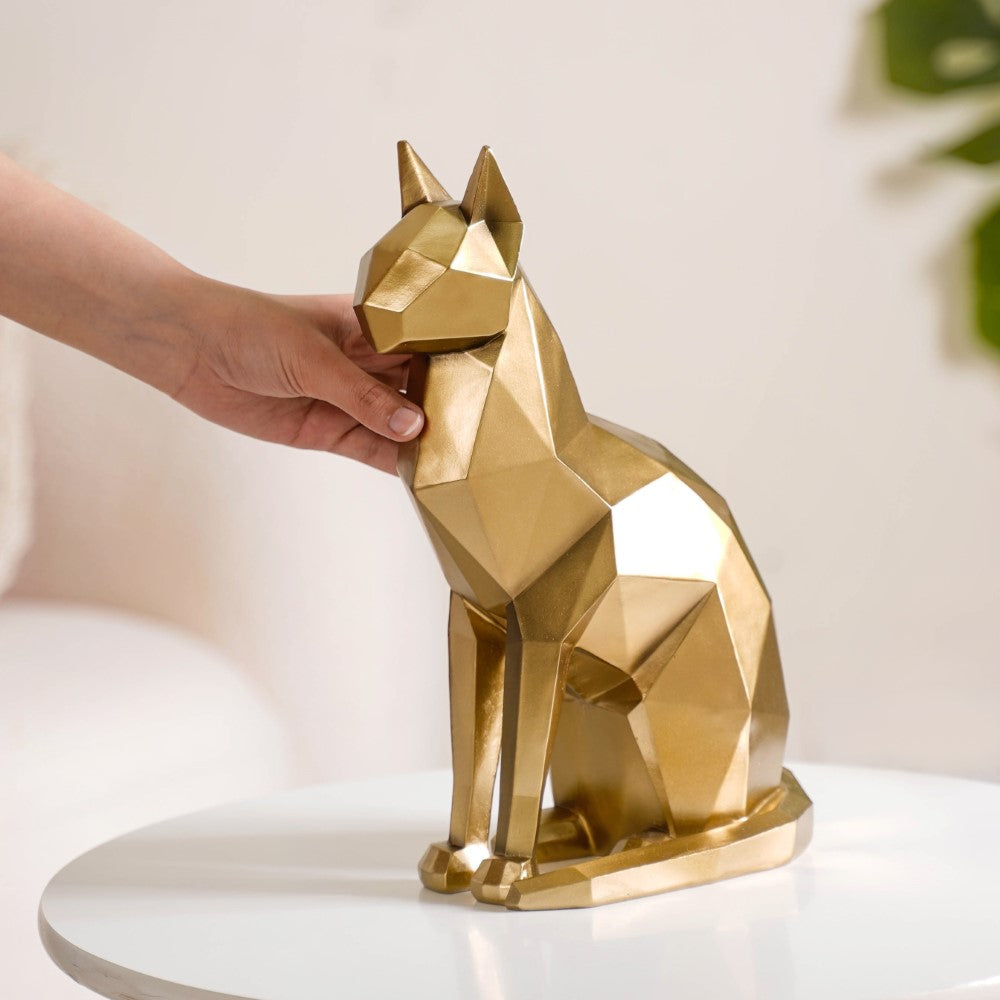 Abstract Cat Sculpture Online - Cat Showpiece Statue | Nestasia
