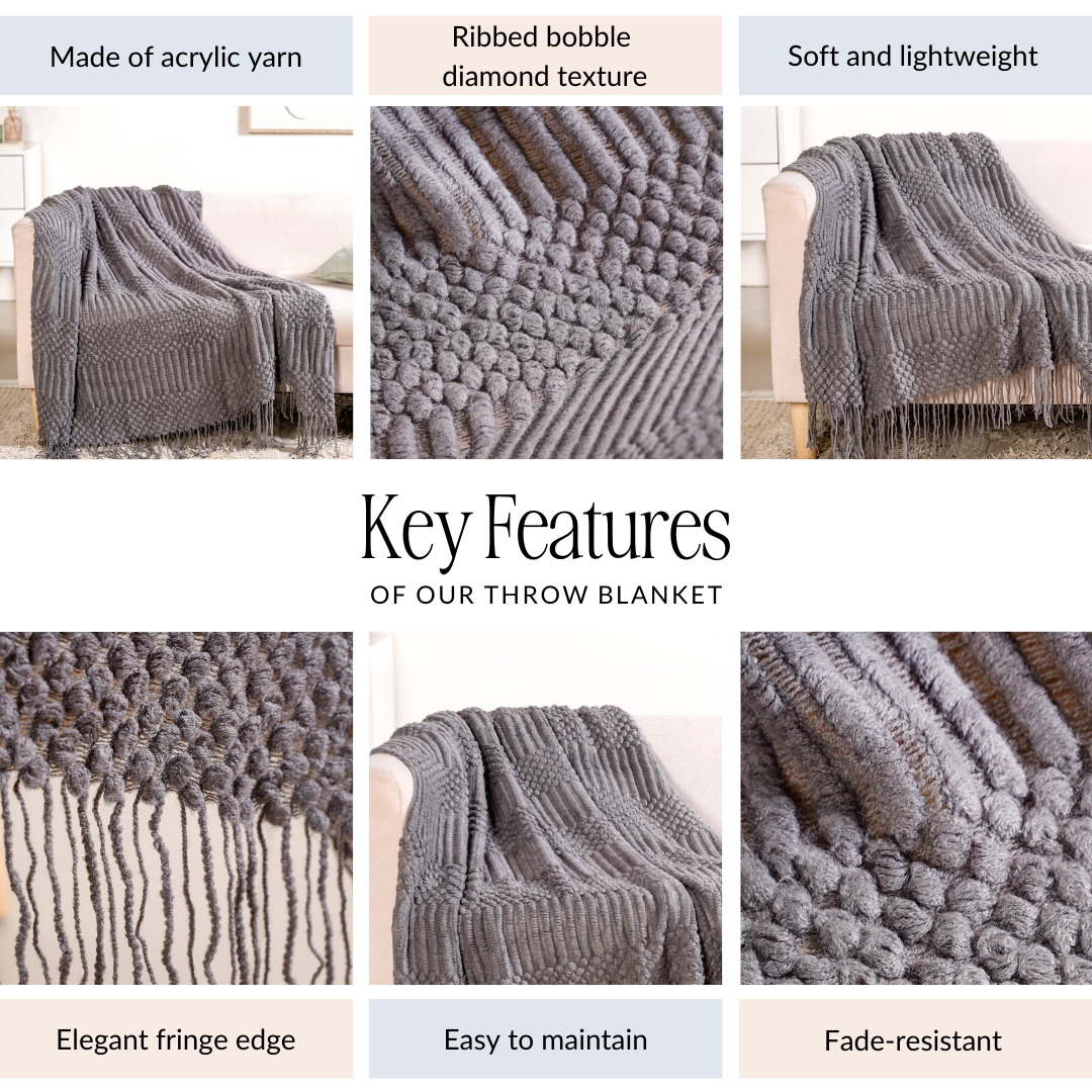 Cool Stone Couch Throw Online - Premium Throw Blanket | Nestasia