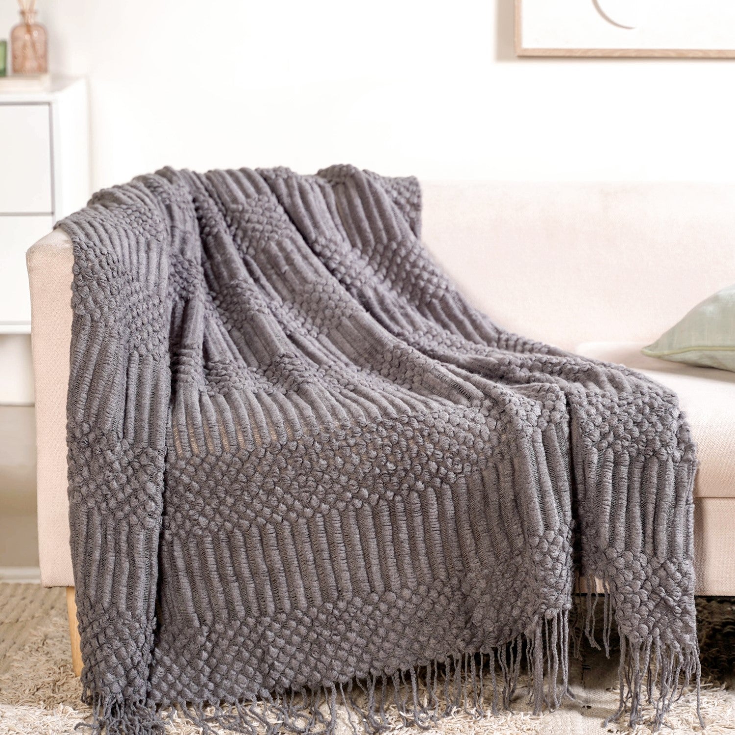 Cool Stone Couch Throw Online - Premium Throw Blanket | Nestasia