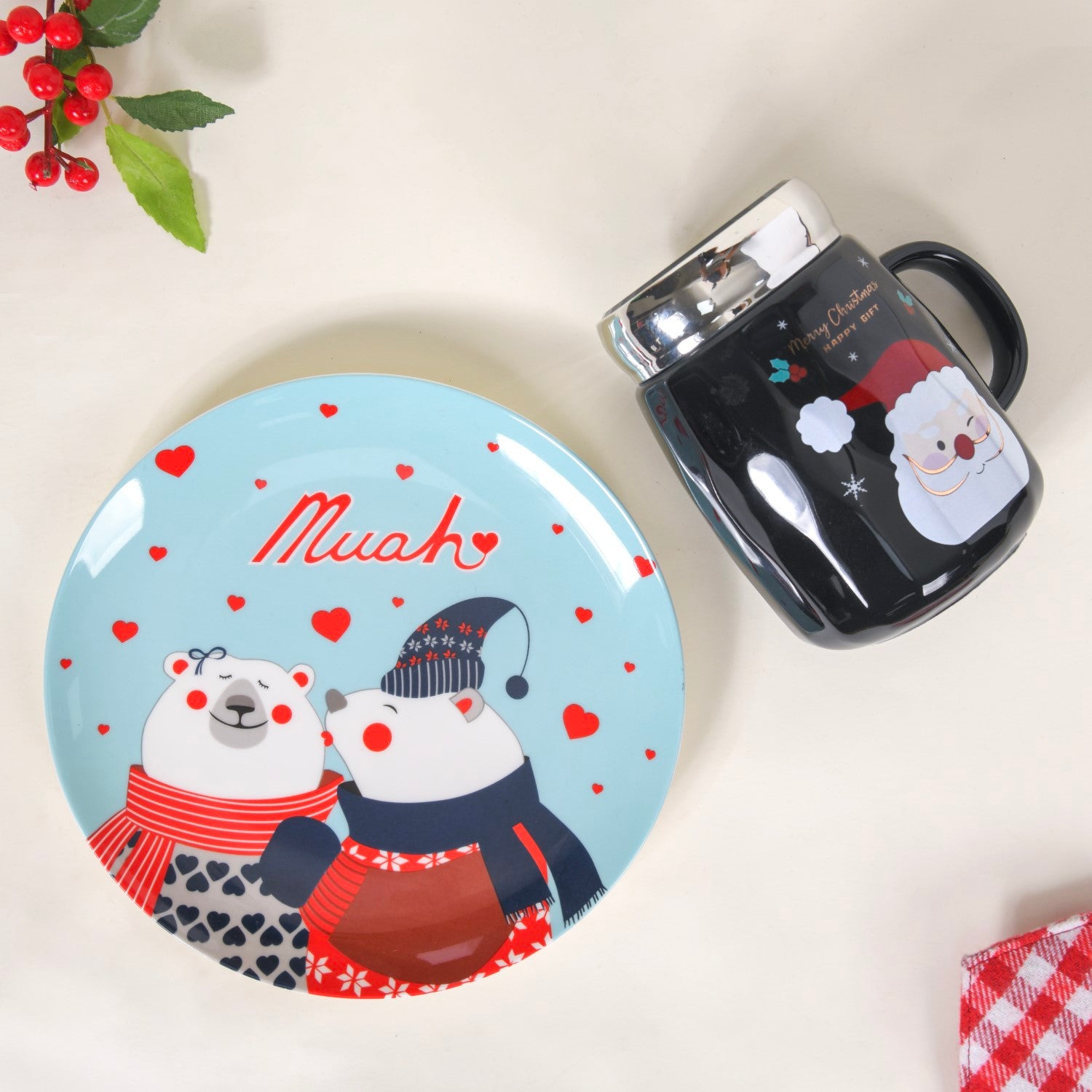 Merry Xmas Gift Hamper Box Set of 2 Online - Premium Gift Hamper | Nestasia
