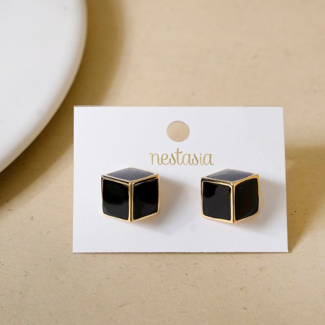 Jewellery Online - Premium Cubic Prism Earrings | Nestasia