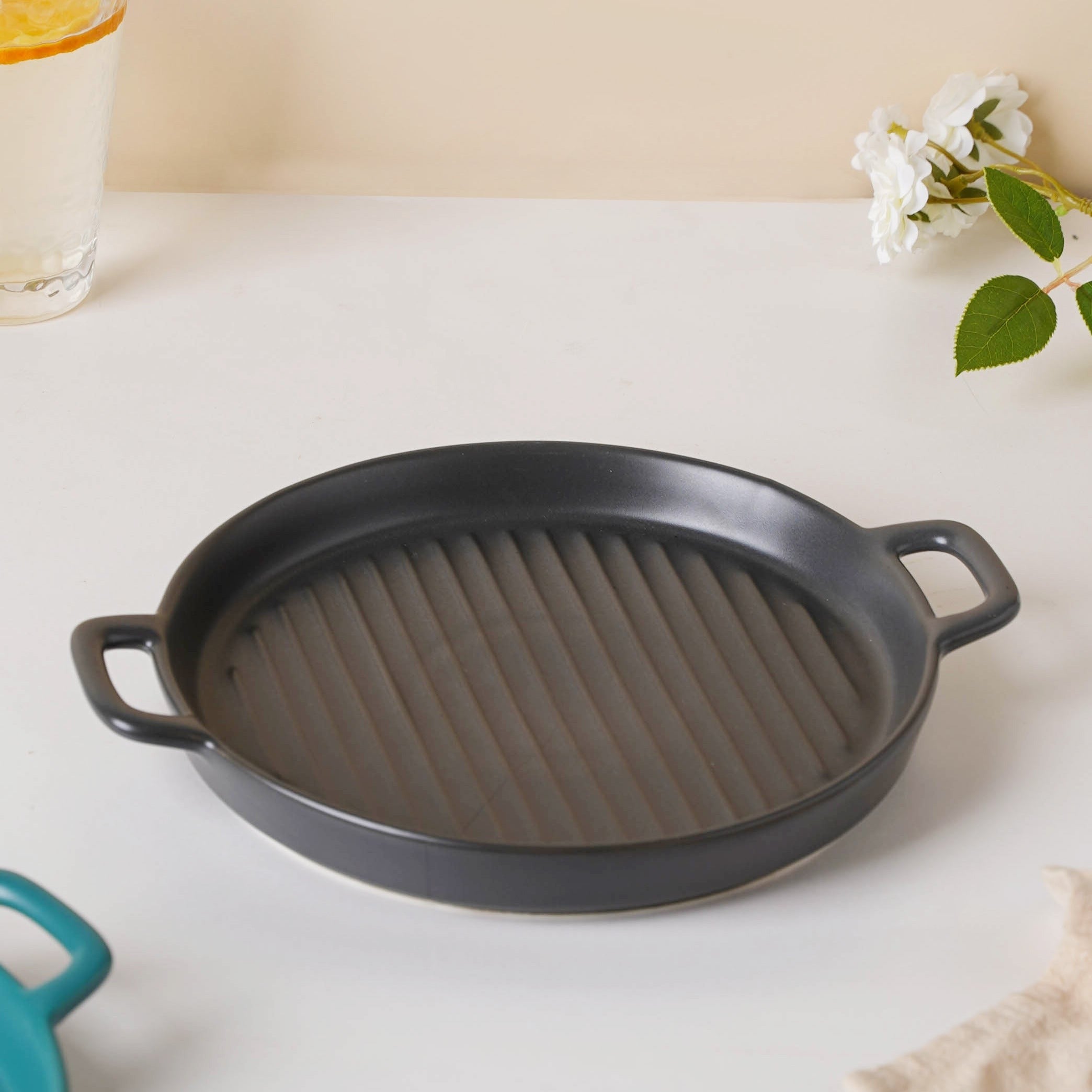Black Oven Plate Large Online - Premium Baking Tray | Nestasia
