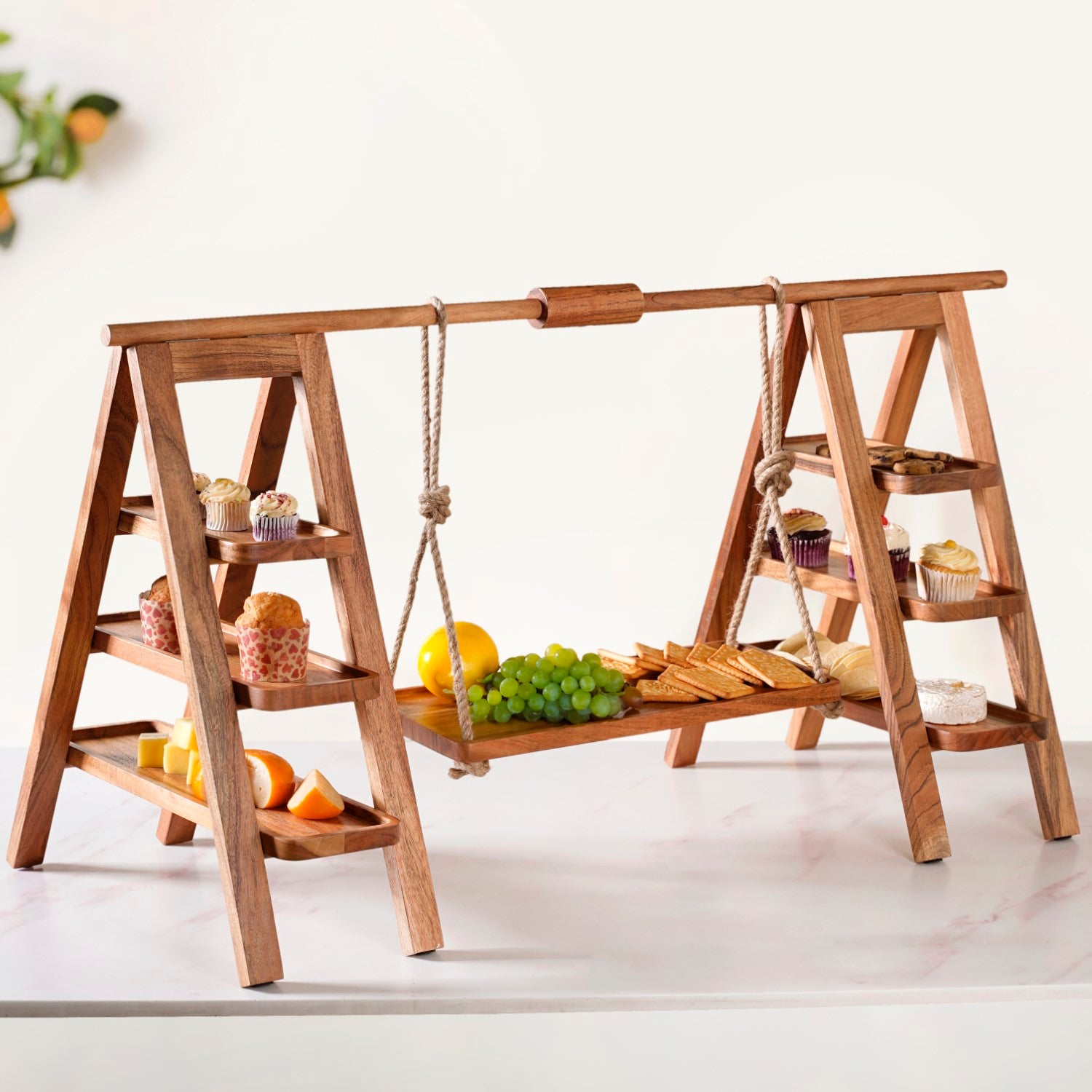 Farmhouse Style Acacia Mega Party Platter Online - Premium Platter ...