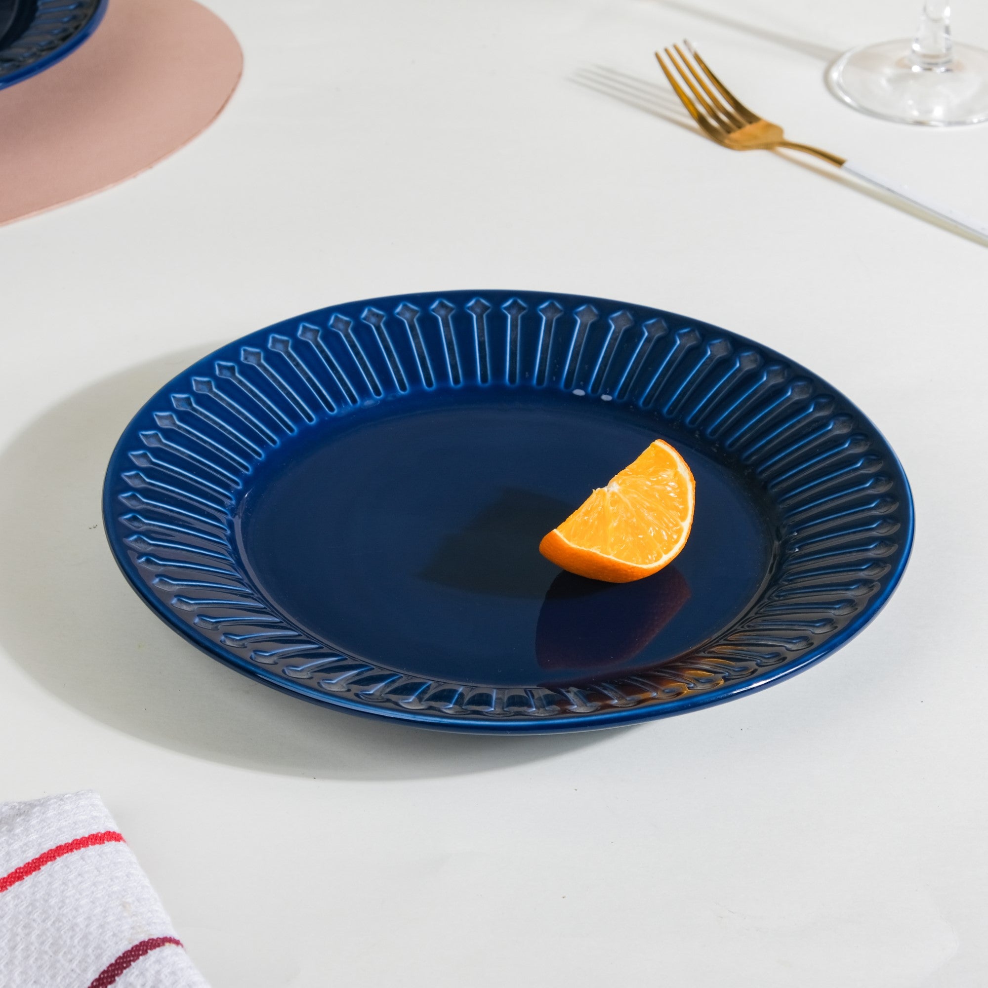 Royal Pasta Plate Blue 9 Inch Online - Premium Pasta Plate | Nestasia