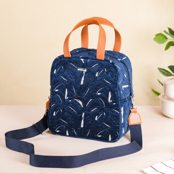 Tiffin Bag - Buy Tiffin Bag Navy Blue Online in India | Nestasia