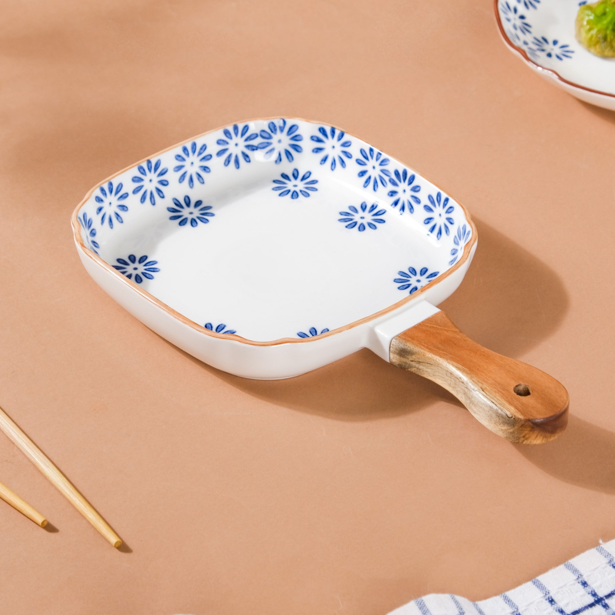 Square Ceramic Pasta Plate Online - Premium Platter | Nestasia