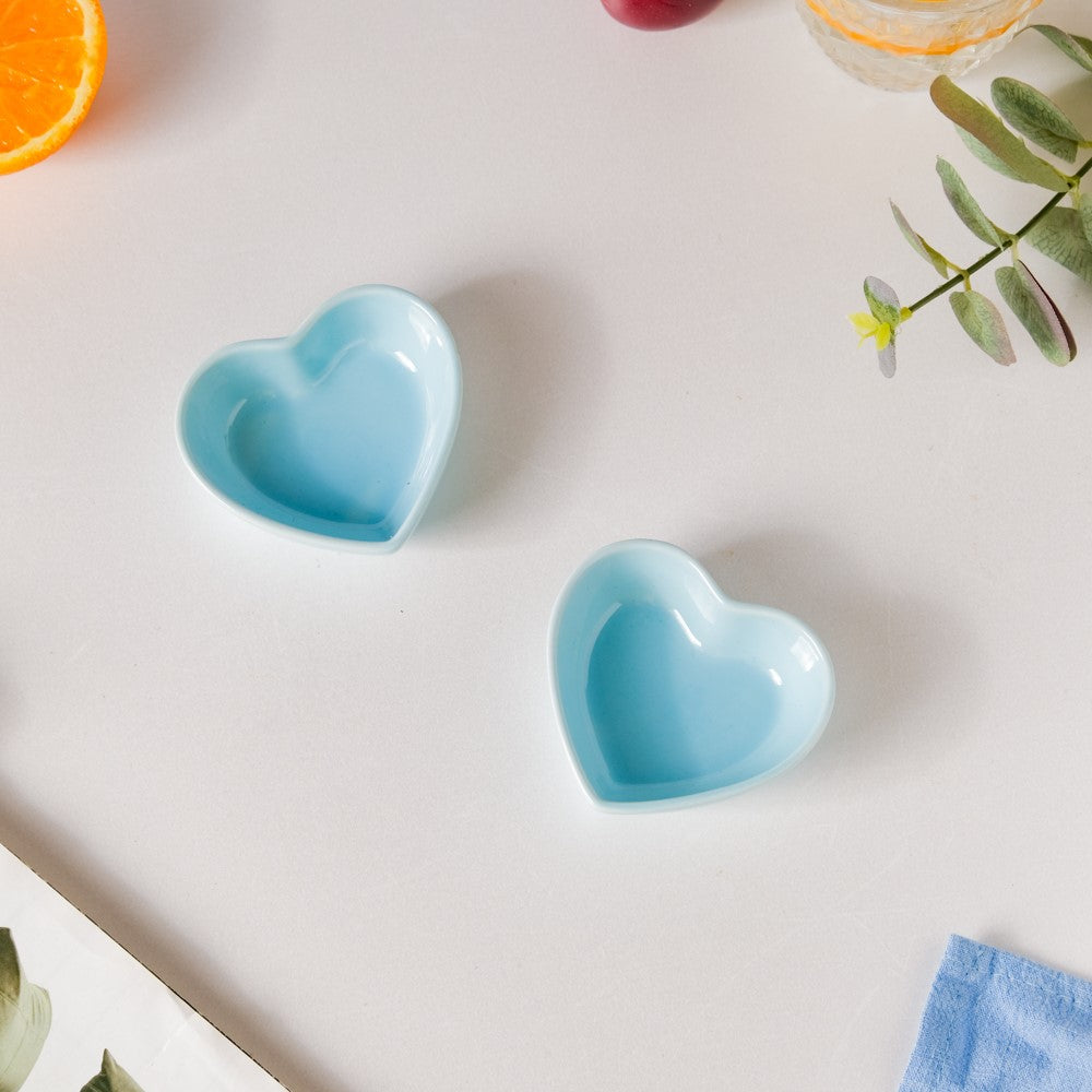 Heart Plate Set of 2 Online - Premium Small Plate | Nestasia