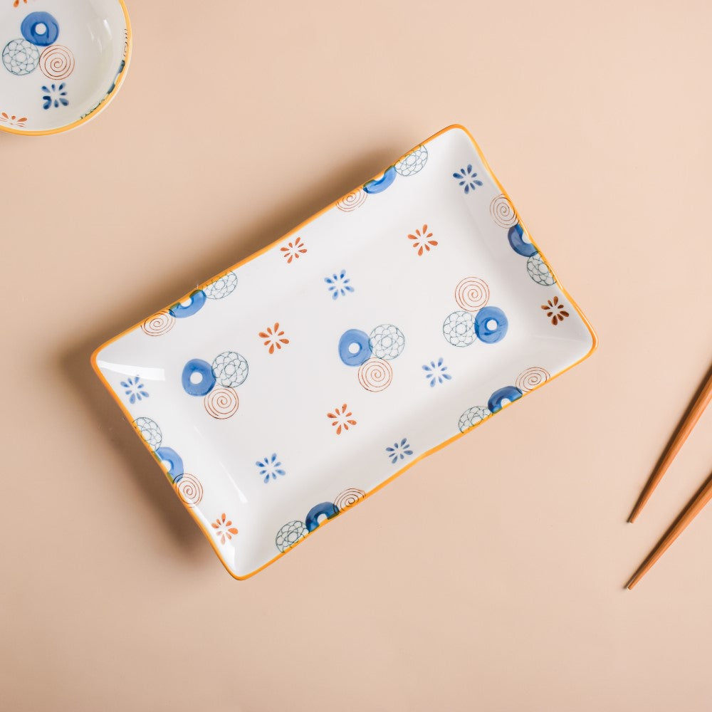 Feliz Rectangle Snack Plate