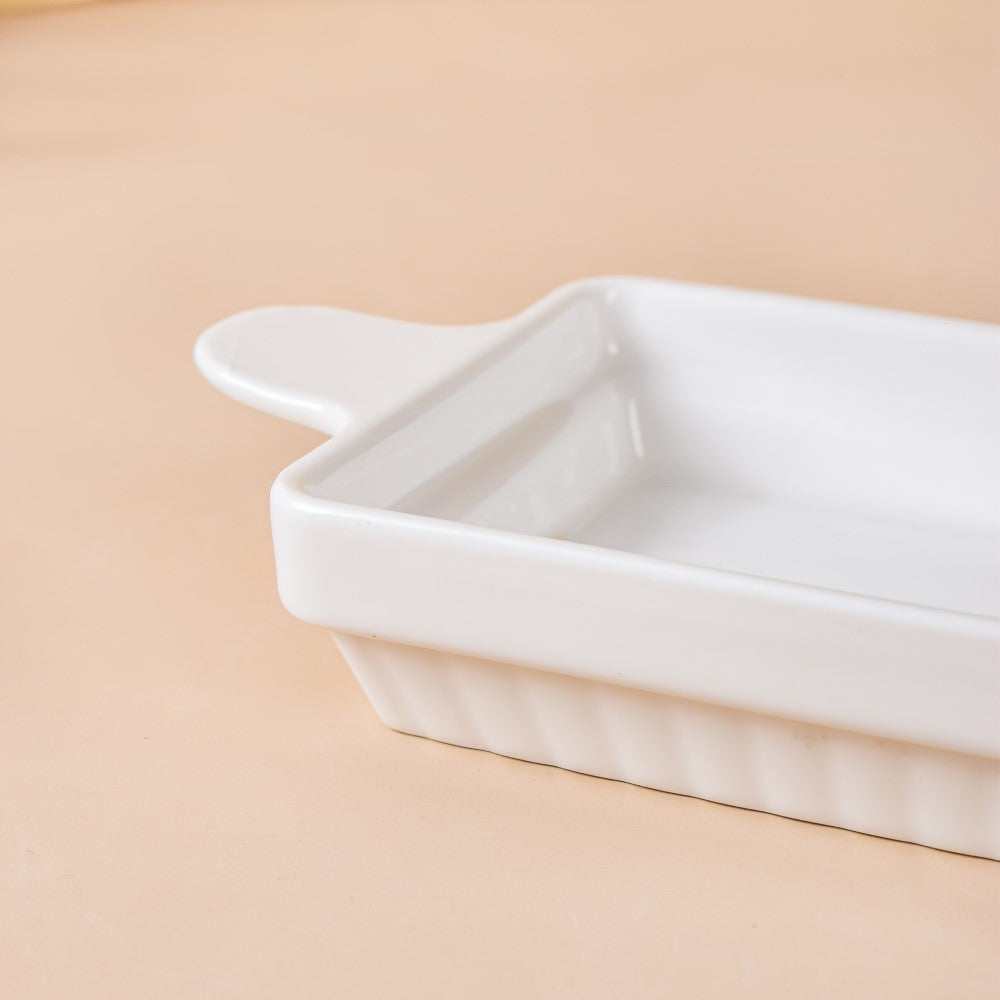 Serena Snowy White Long Platter With Handle Online - Premium Platter ...