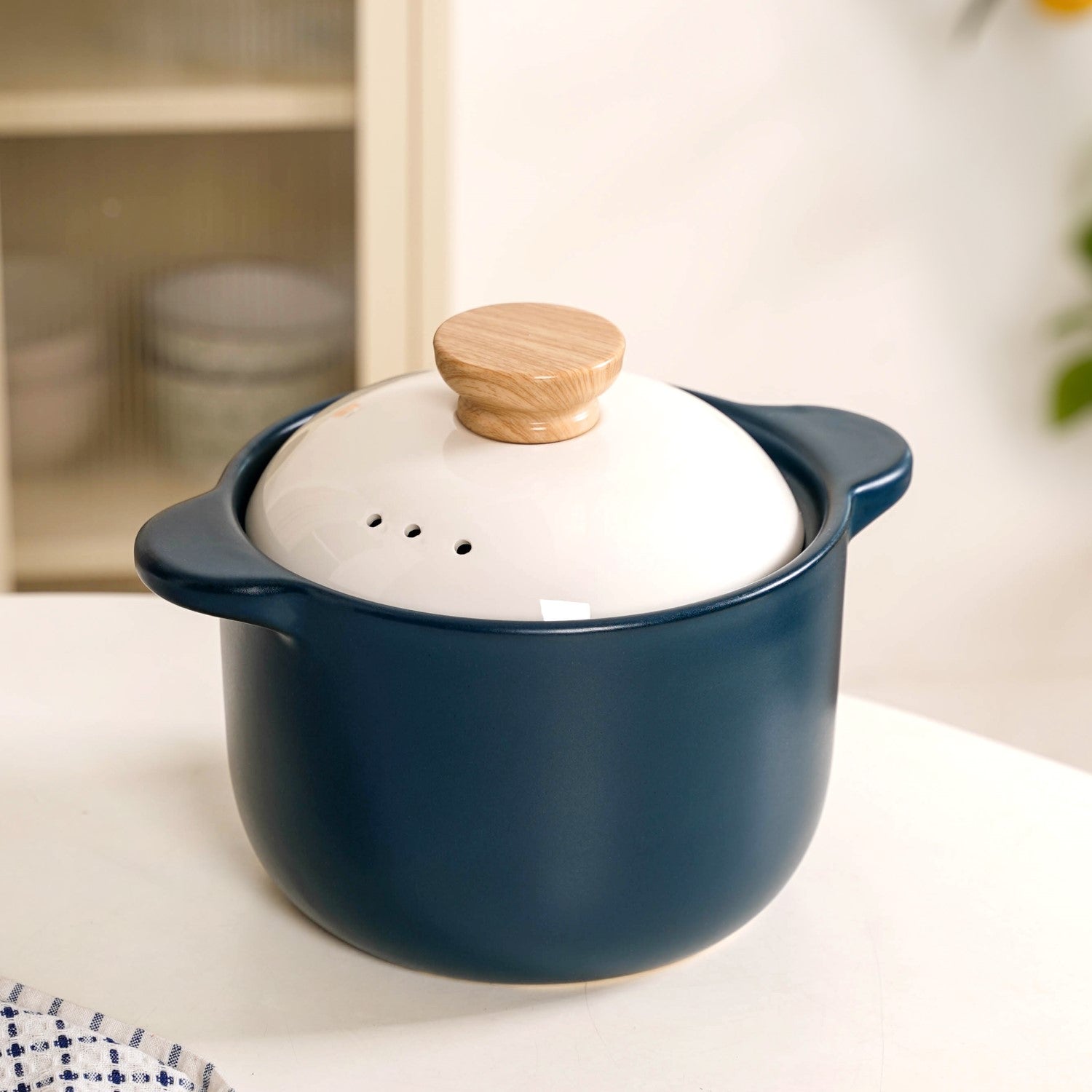 Cera Deep Ceramic Stew Pot Teal 3700ml Online - Premium Cooking Pot ...