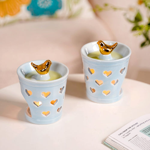 Ceramic Charm Fragrance Diffuser Set Of 2 Peach Online - Premium ...