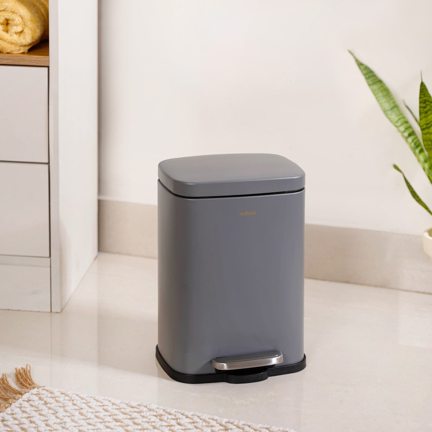Dustro Metal Pedal Dustbin Grey 5000ml Online - Premium Organiser ...