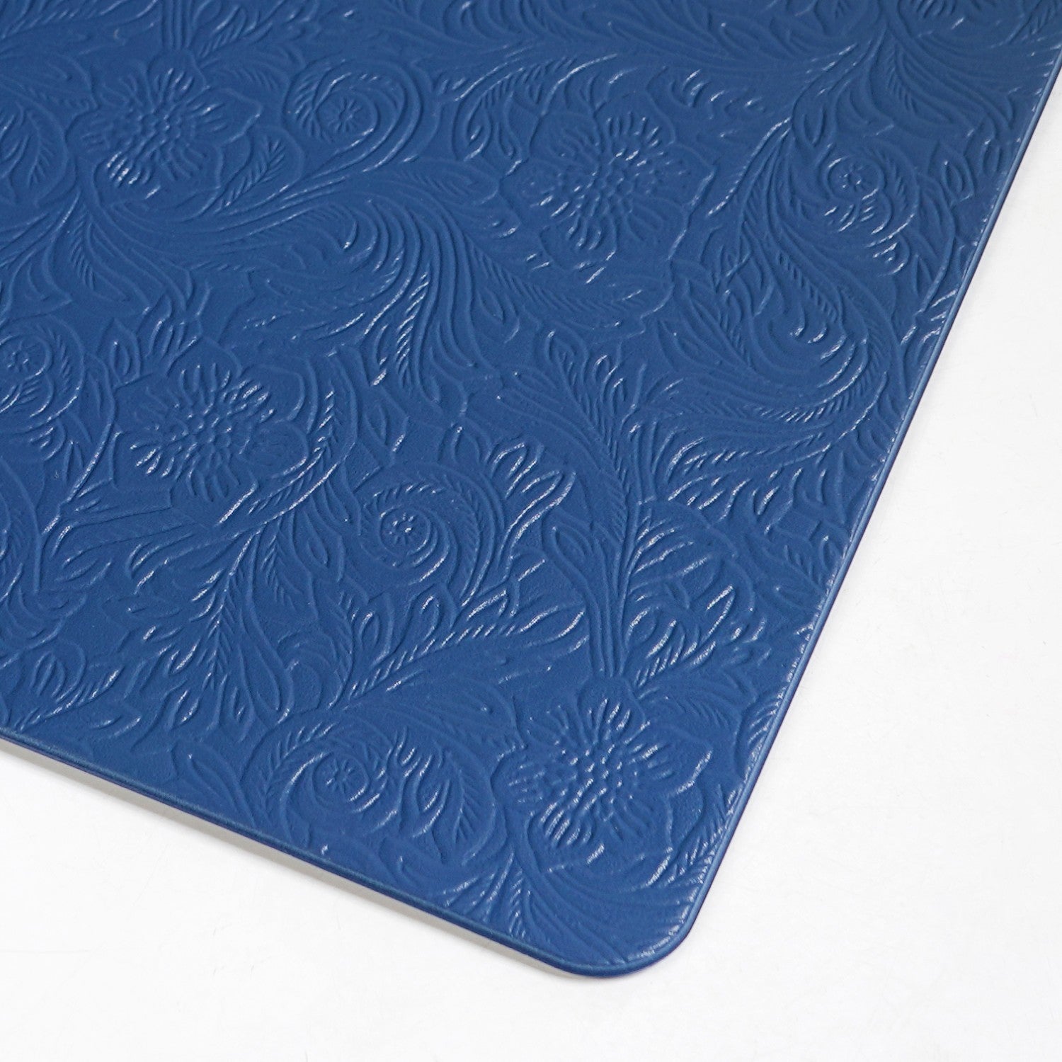 Electric Blue Embossed Table Mat Set Of 6 Online - Premium Table Mat ...