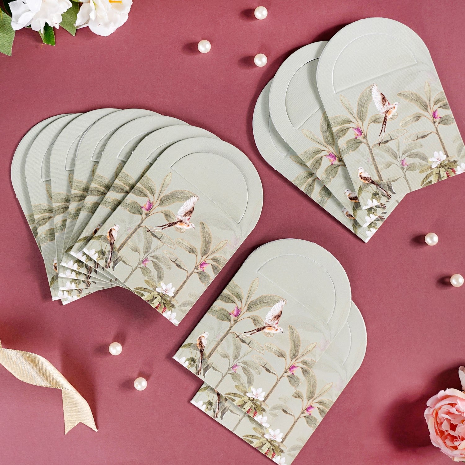 Birds In Paradise Shagun Gifting Envelope Set Of 12 Online - Premium ...