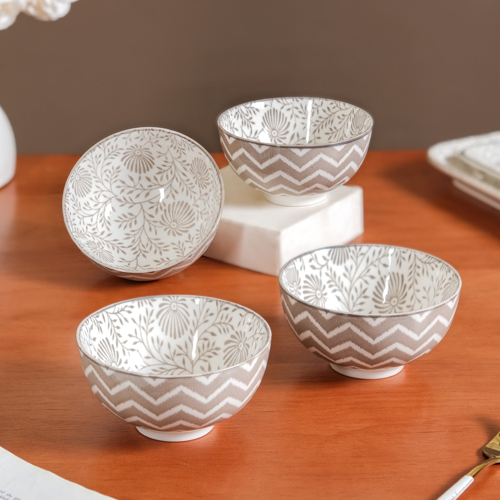Floral Fiesta Snack Bowls Set Of 4 320ml Online - Premium Snack Bowl ...