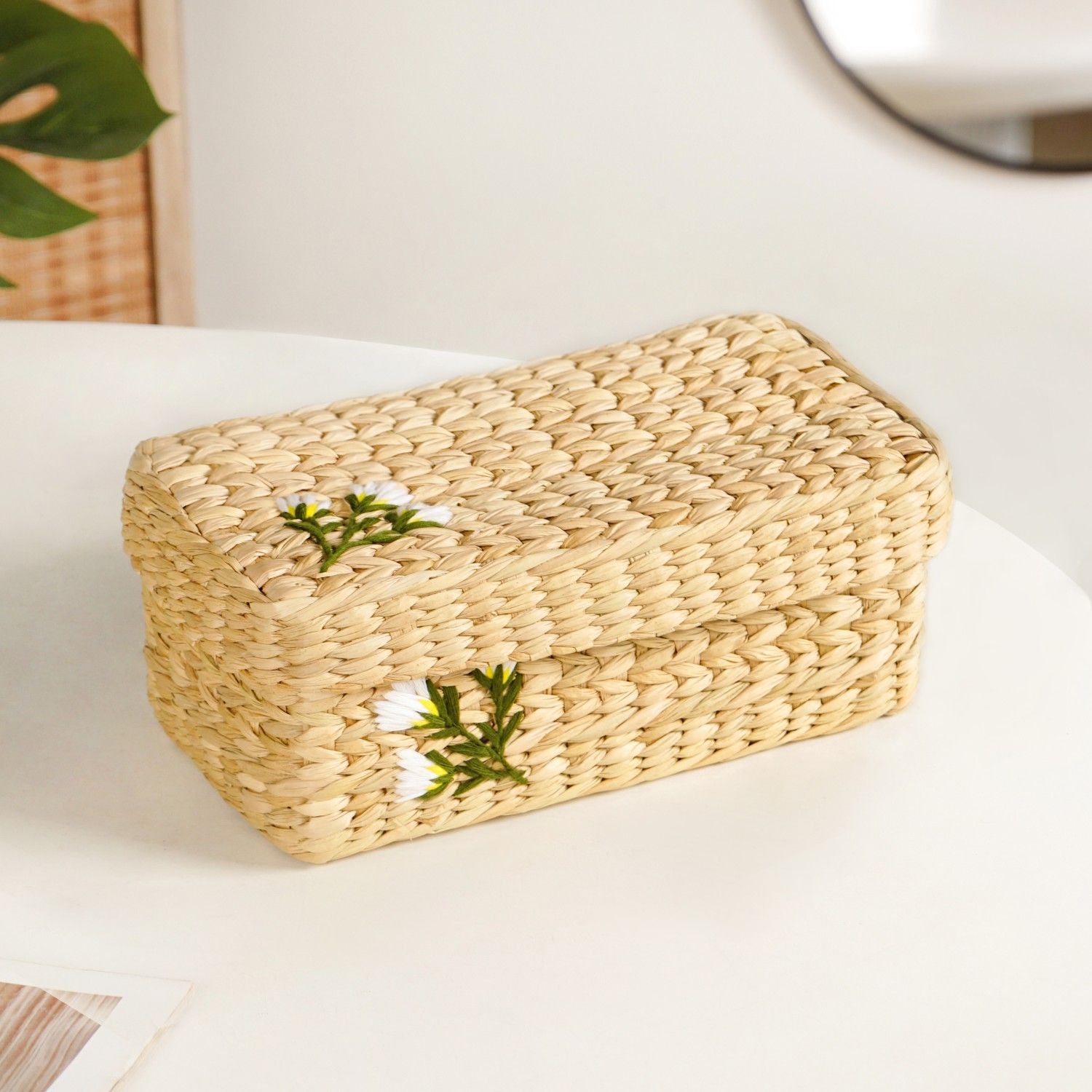 Floral Kauna Storage Basket Online - Premium Basket | Nestasia