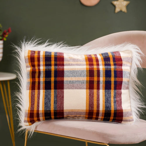 Ribbon And Punch Needle Embroidery Cushion Case 16x16 Inch Online ...