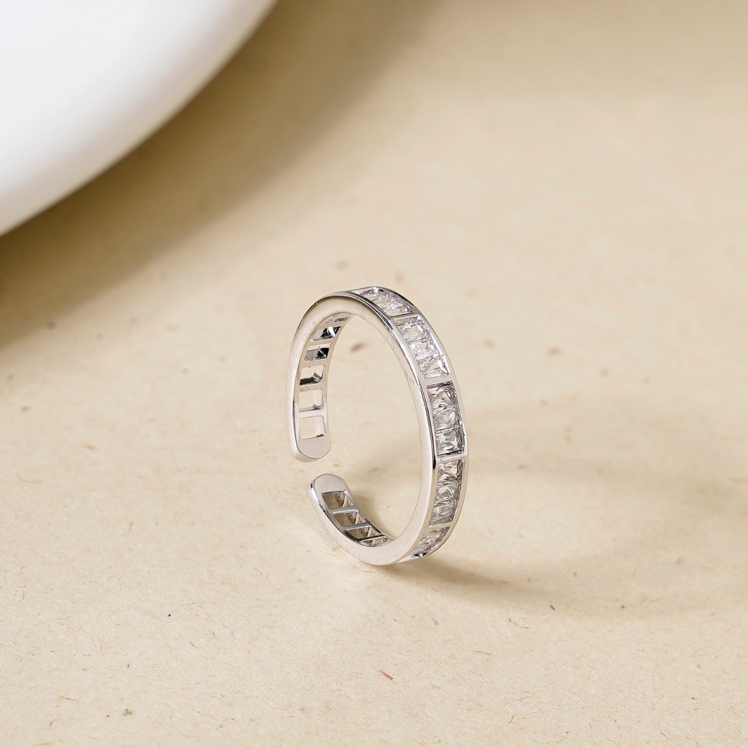 Ring Online - Premium Gilded Glow Silver Luxe Ring | Nestasia