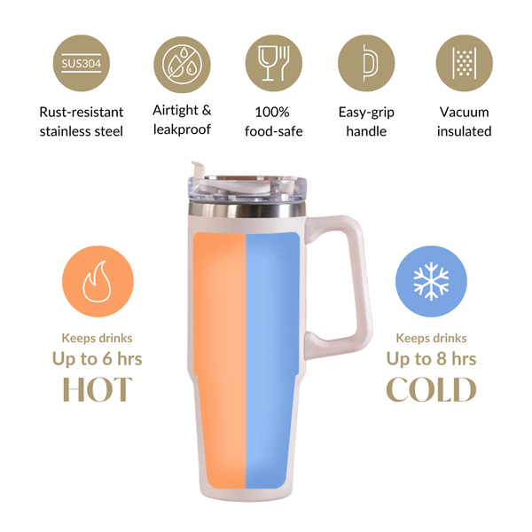 Stainless Steel Double Wall Insulated Water Bottle 850ml Online ...