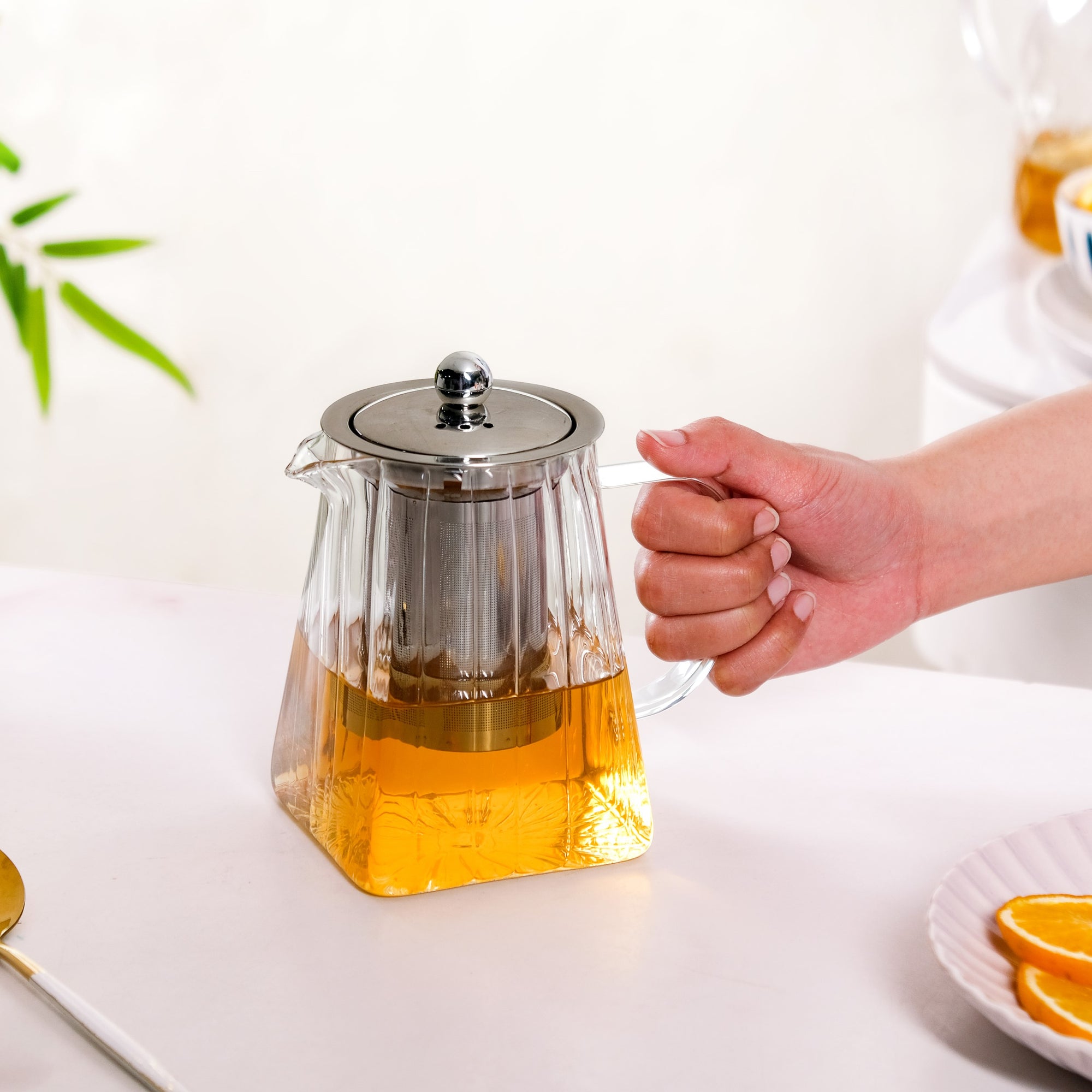 Glass Teapot With Filter 750ml Online - Premium Tea Pot | Nestasia