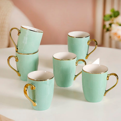 Coffee Mug With Lid Set Of 2 Green 400ml Online - Premium Coffee Mug ...