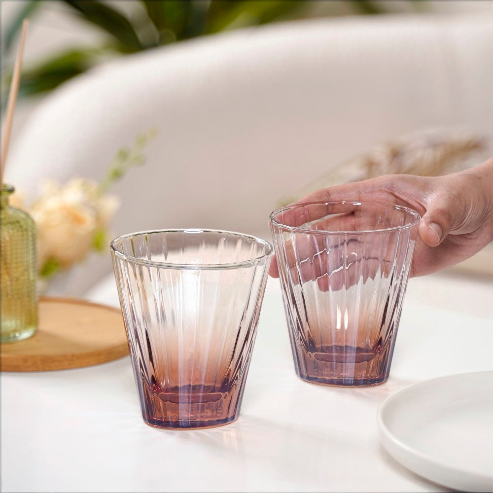 Helios Ombre Glass Tumbler Set Of 2 300ml Online - Premium Tumbler ...