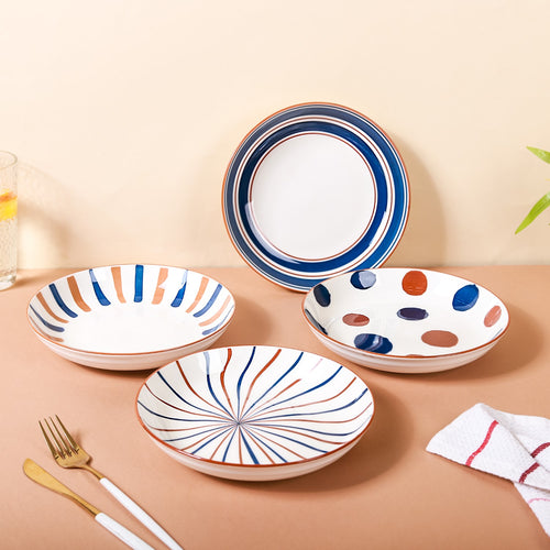 Set Of 2 Ceramic Pasta Plate 8 Inch Online - Premium Pasta Plate | Nestasia