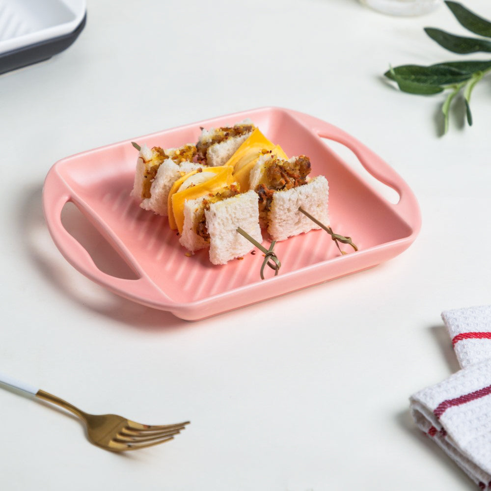 Pink Square Baking Tray Small Online - Premium Baking Tray | Nestasia