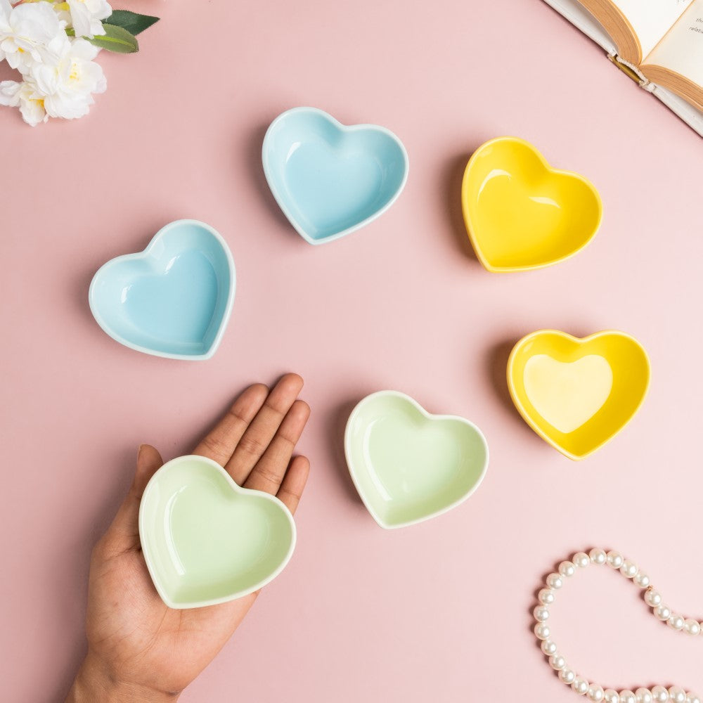 Heart Plate Set of 2 Online - Premium Small Plate | Nestasia