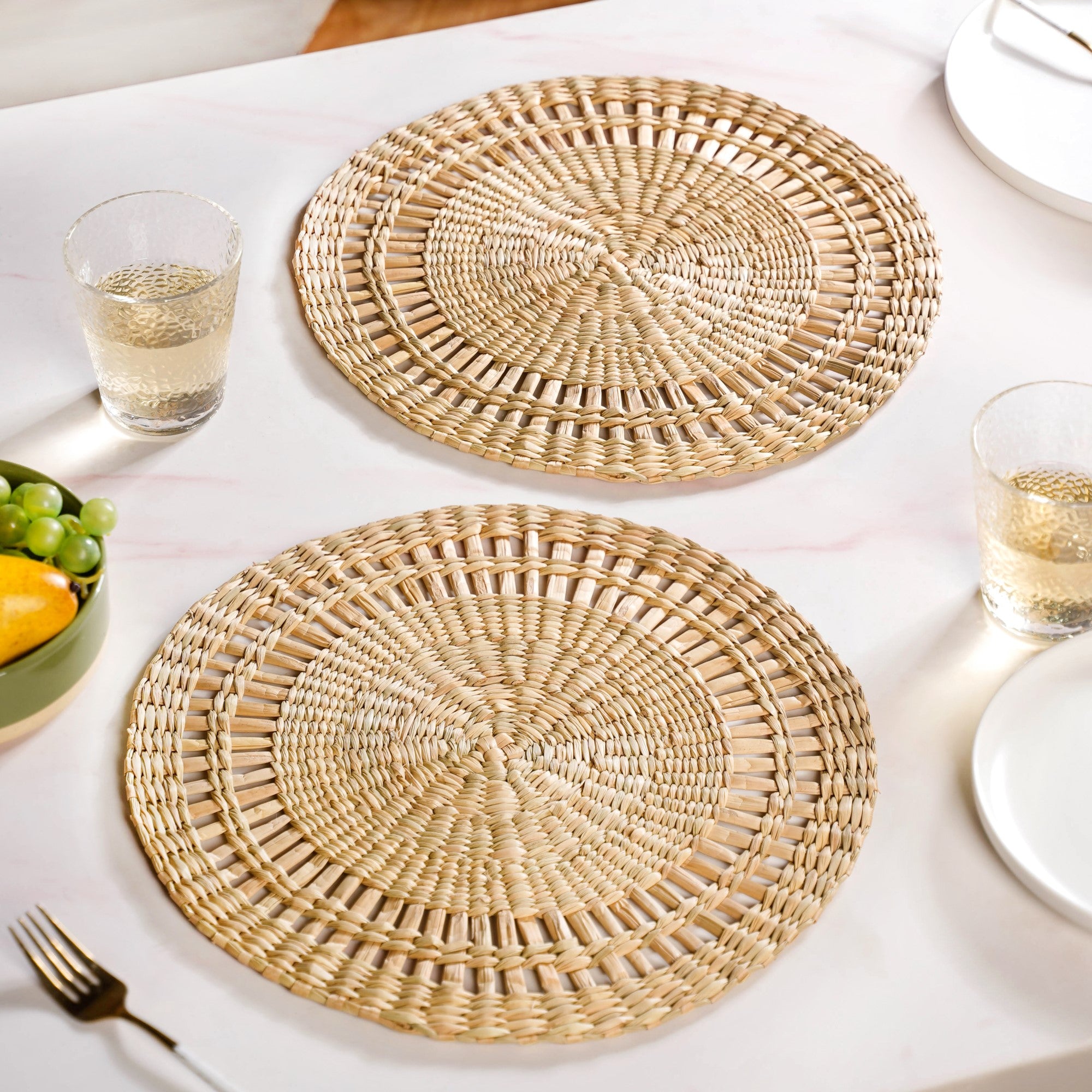 Kauna Sustainable Handmade Table Mat Set Of 2 34cm Online - Premium ...