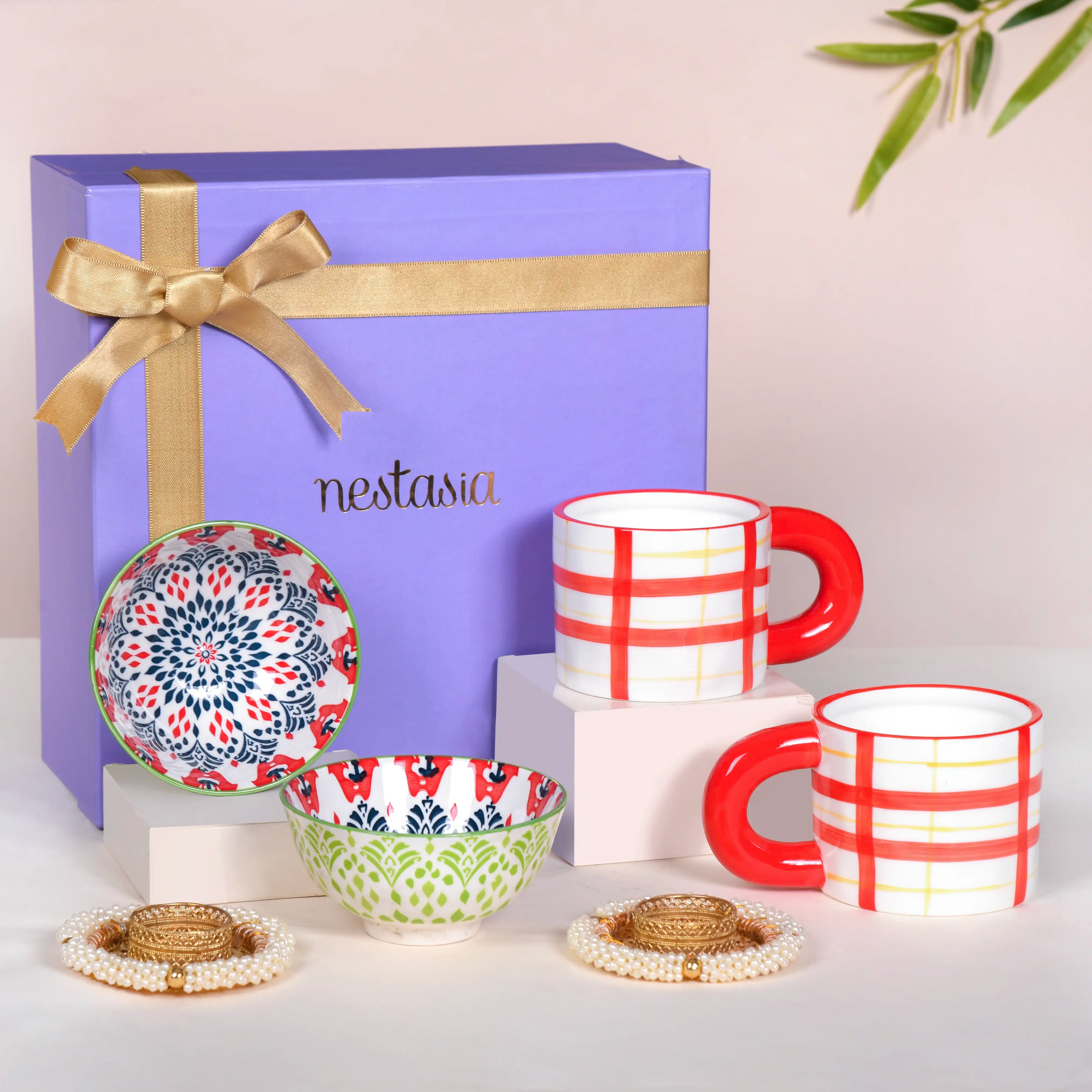 Ceramic Bliss Gift Set of 5 Online - Premium Gift Hamper | Nestasia