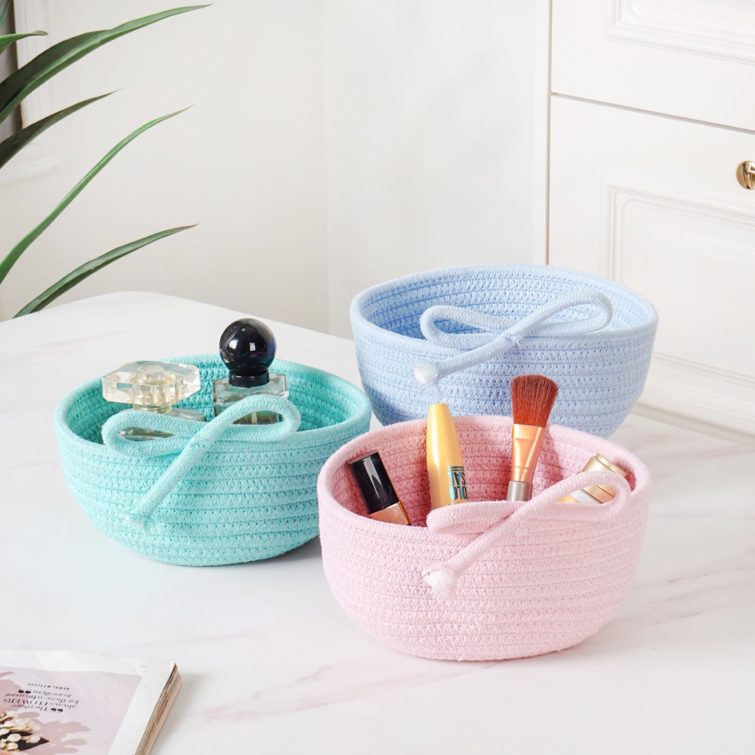 Mini Storage Basket Set Of 3 Online - Premium Basket | Nestasia