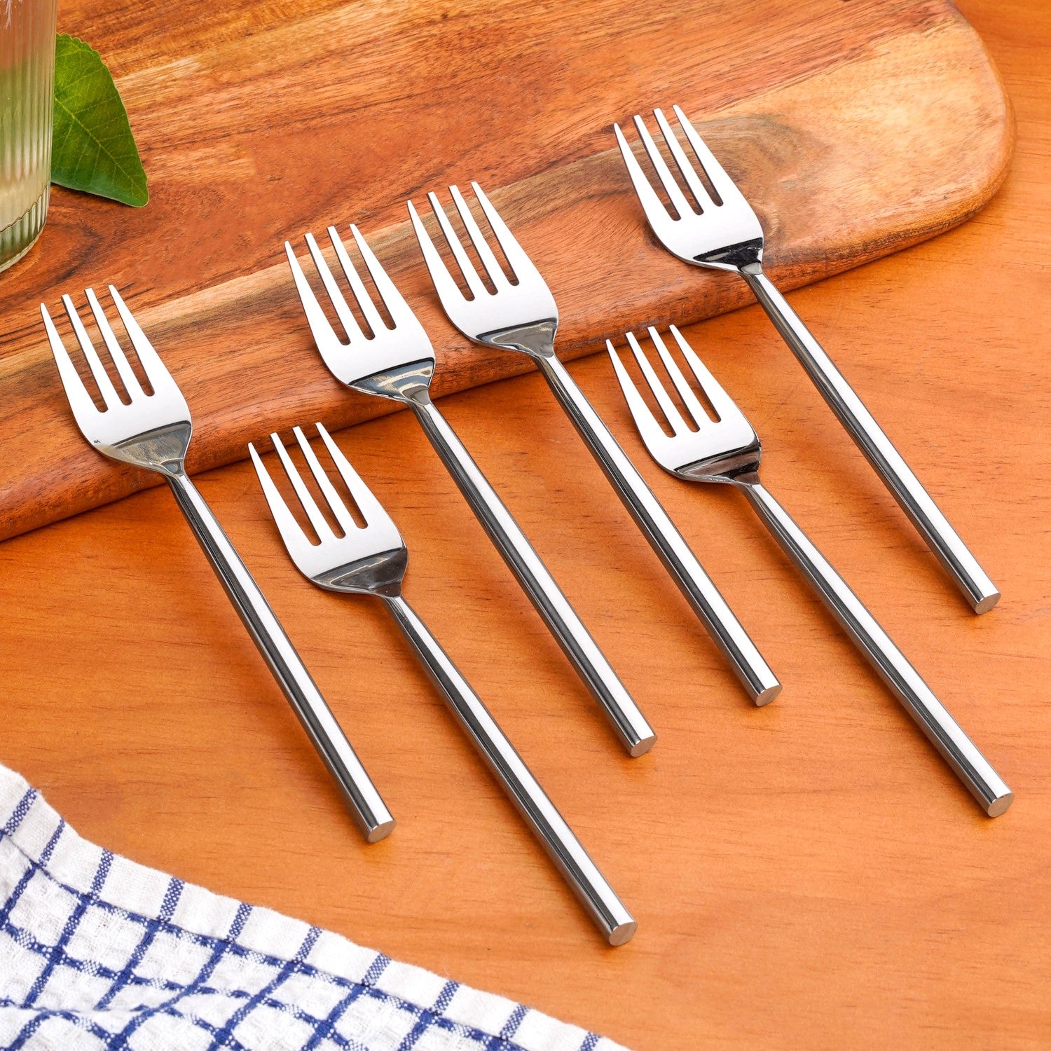 Modern Stainless Steel Table Fork Set Of 6 Online - Premium Cutlery Set ...