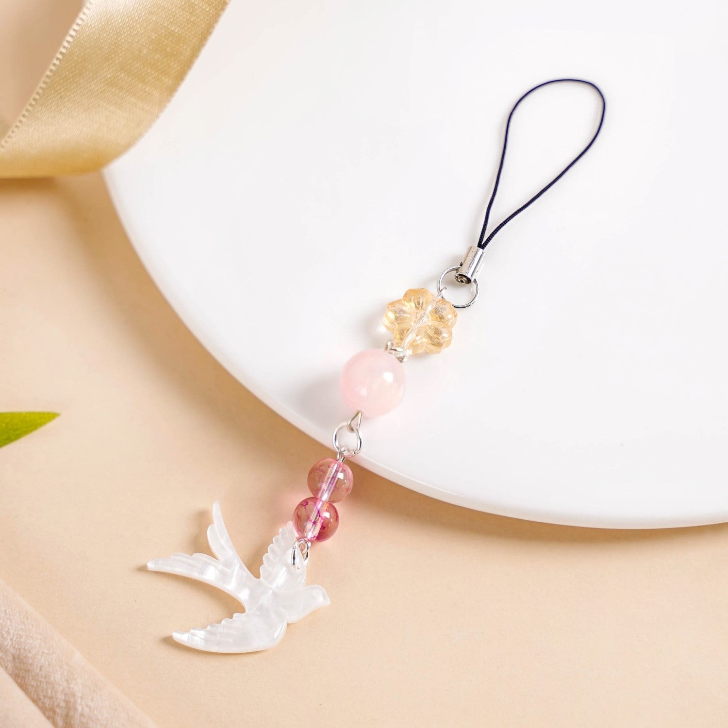 Rosy Dove Phone Charm Online - Premium Phone Charm | Nestasia