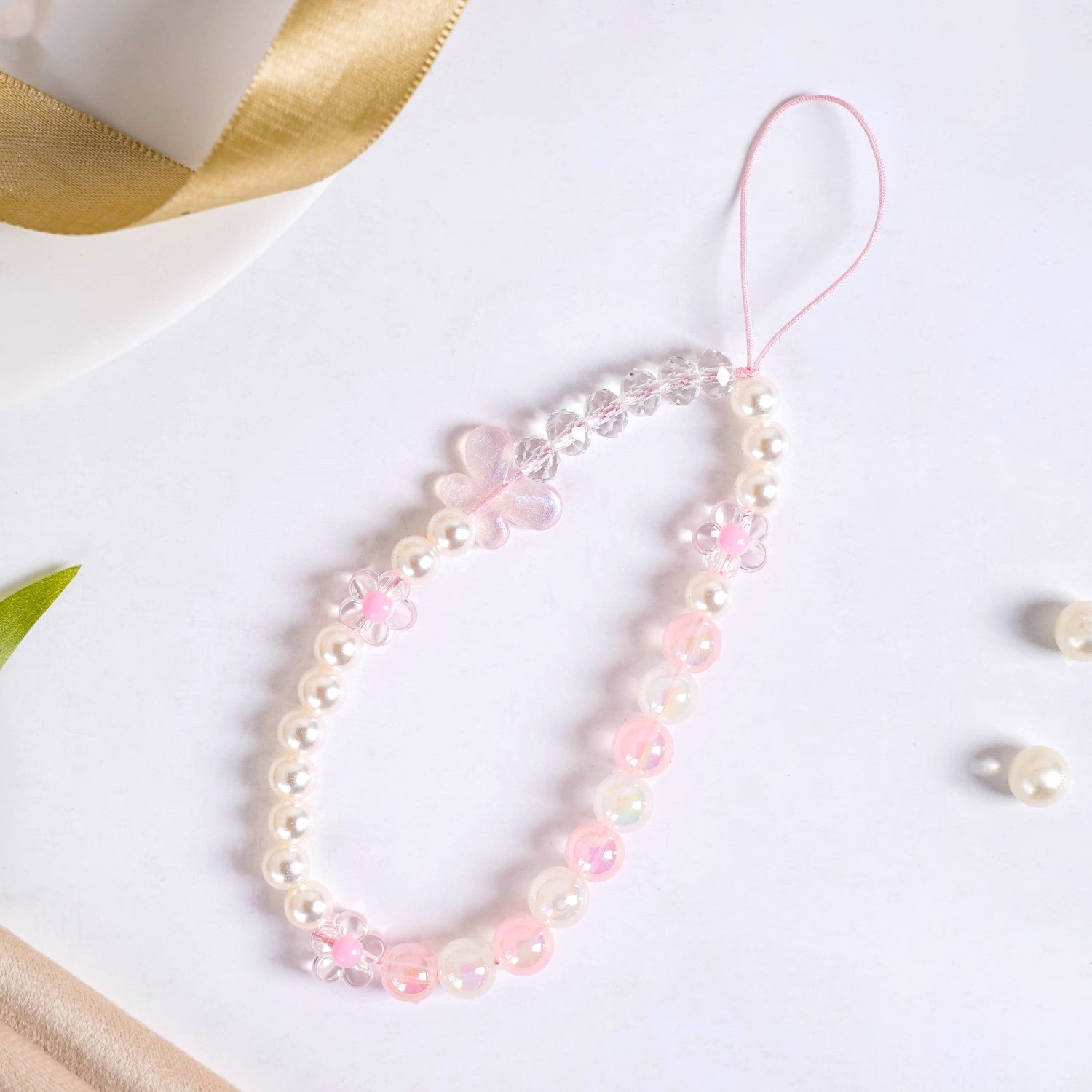 Flutter In Pink Mobile Phone Charm Lanyard Online - Premium Phone Charm ...