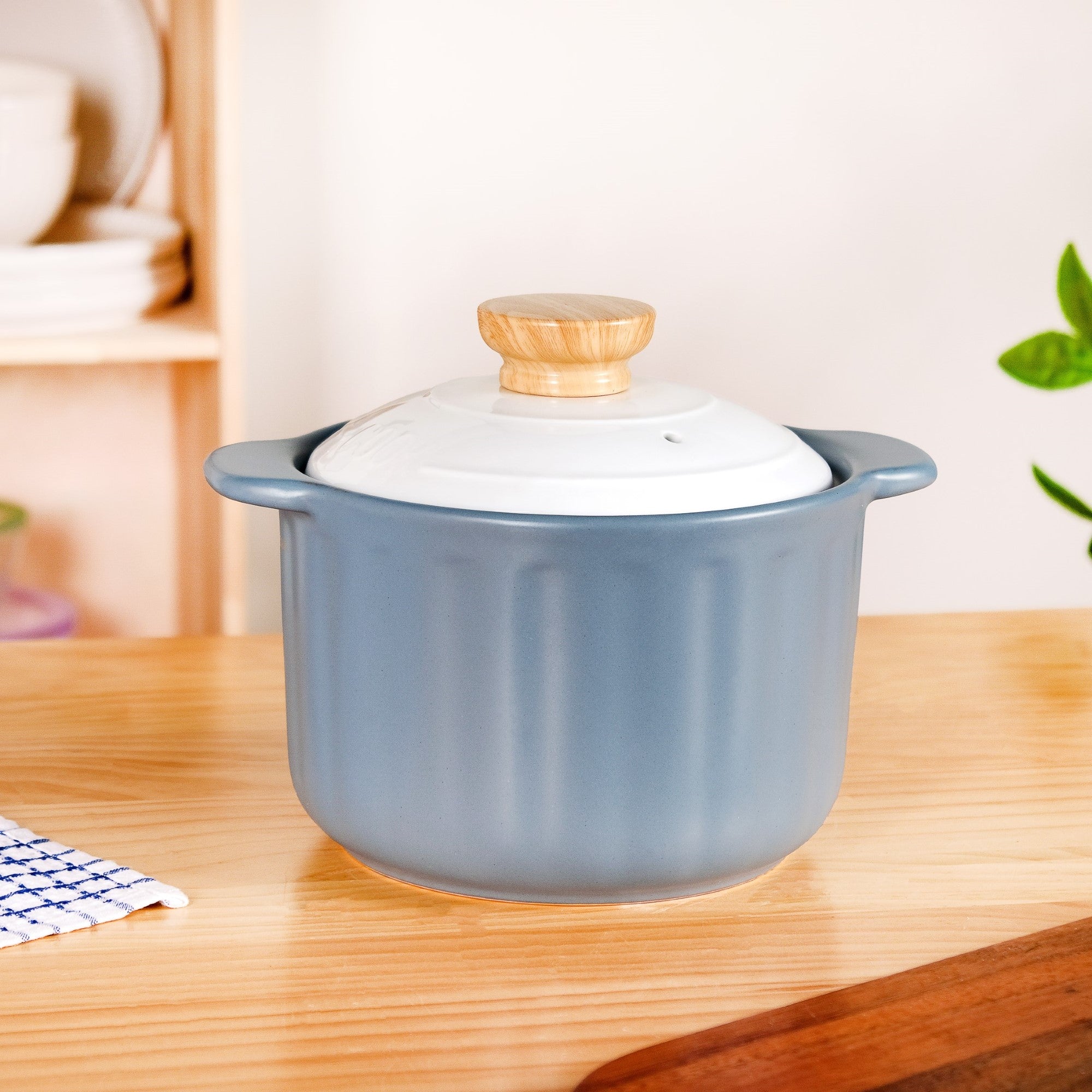 Ceramic Stock Pot 3700ml Online - Premium Cooking Pot | Nestasia