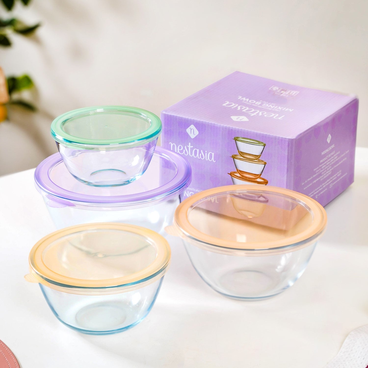 Set Of 4 Food Storage Containers With Nested Design Online - Premium ...