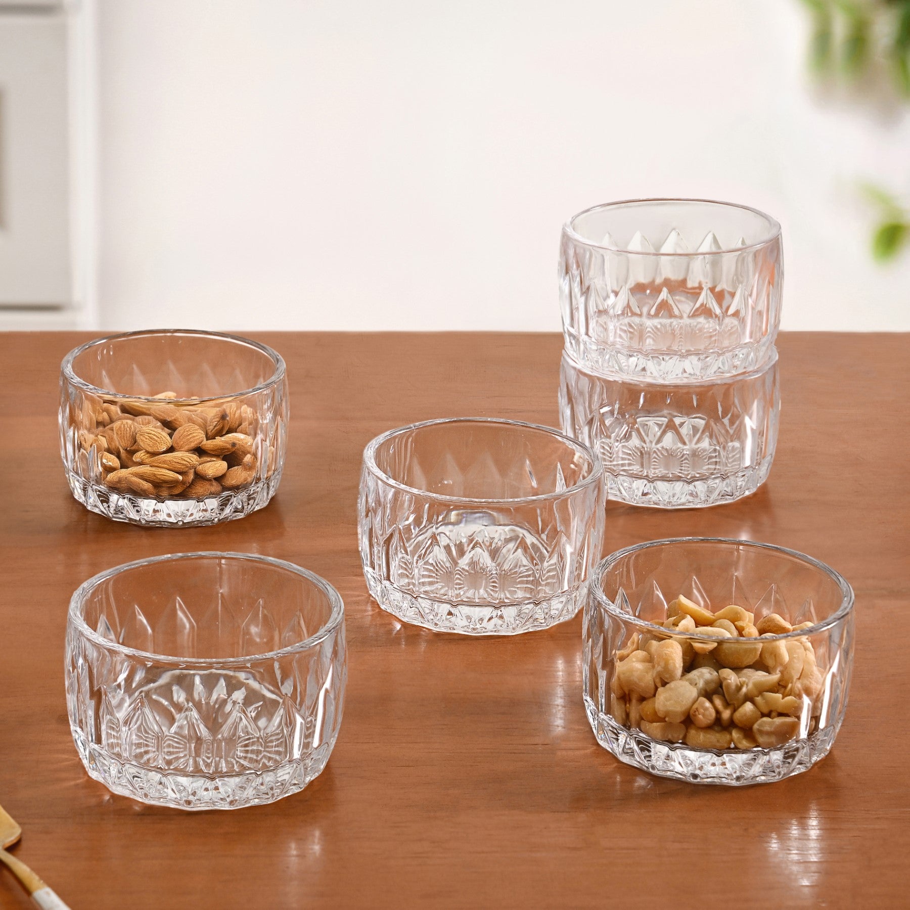 Embossed Side Bowl Set Of 6 160ml Online - Premium Snack Bowl | Nestasia