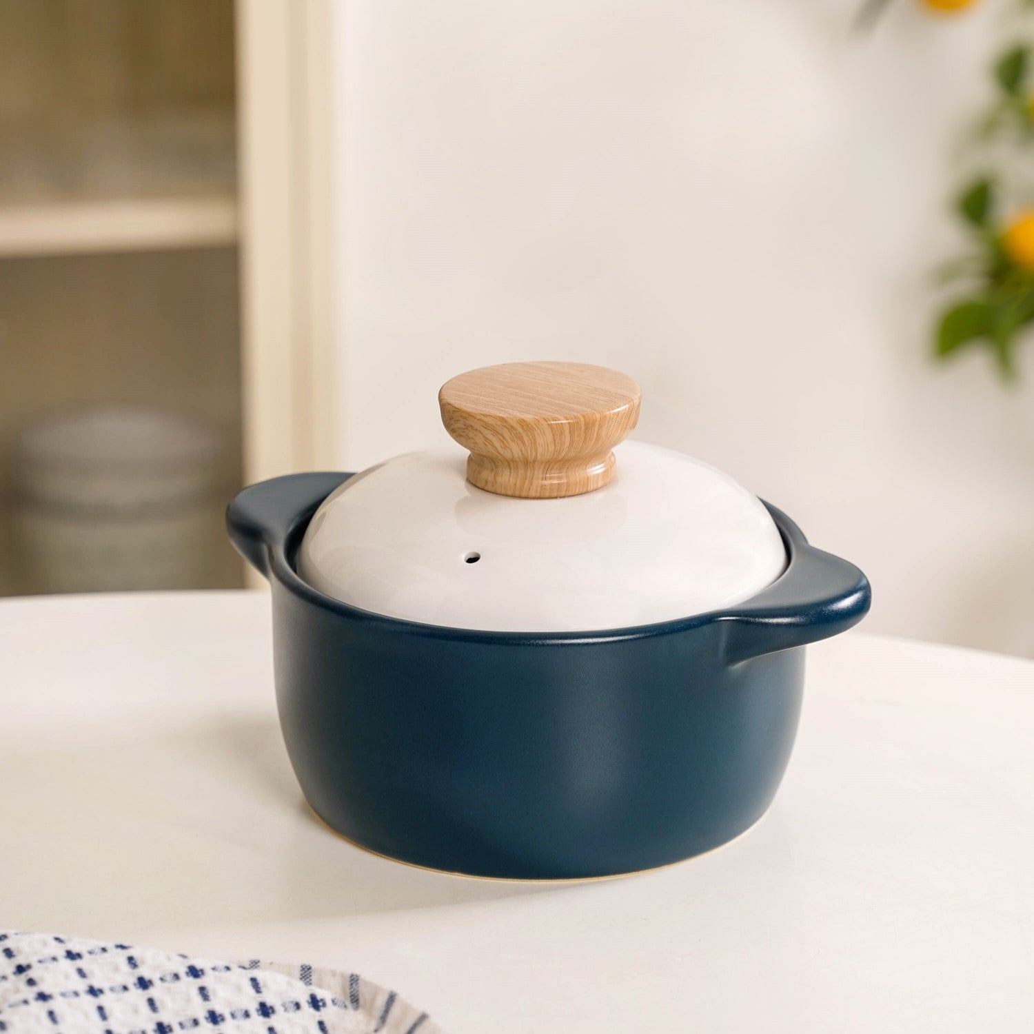 Teal Korean Stew Pot With Lid 1150ml Online - Premium Cooking Pot ...