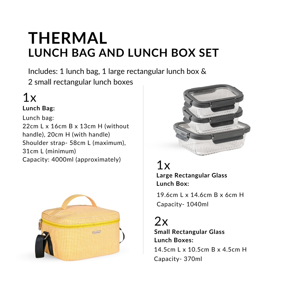Thermal Lunch Bag And Lunch Box Set Online - Premium Lunch Box | Nestasia