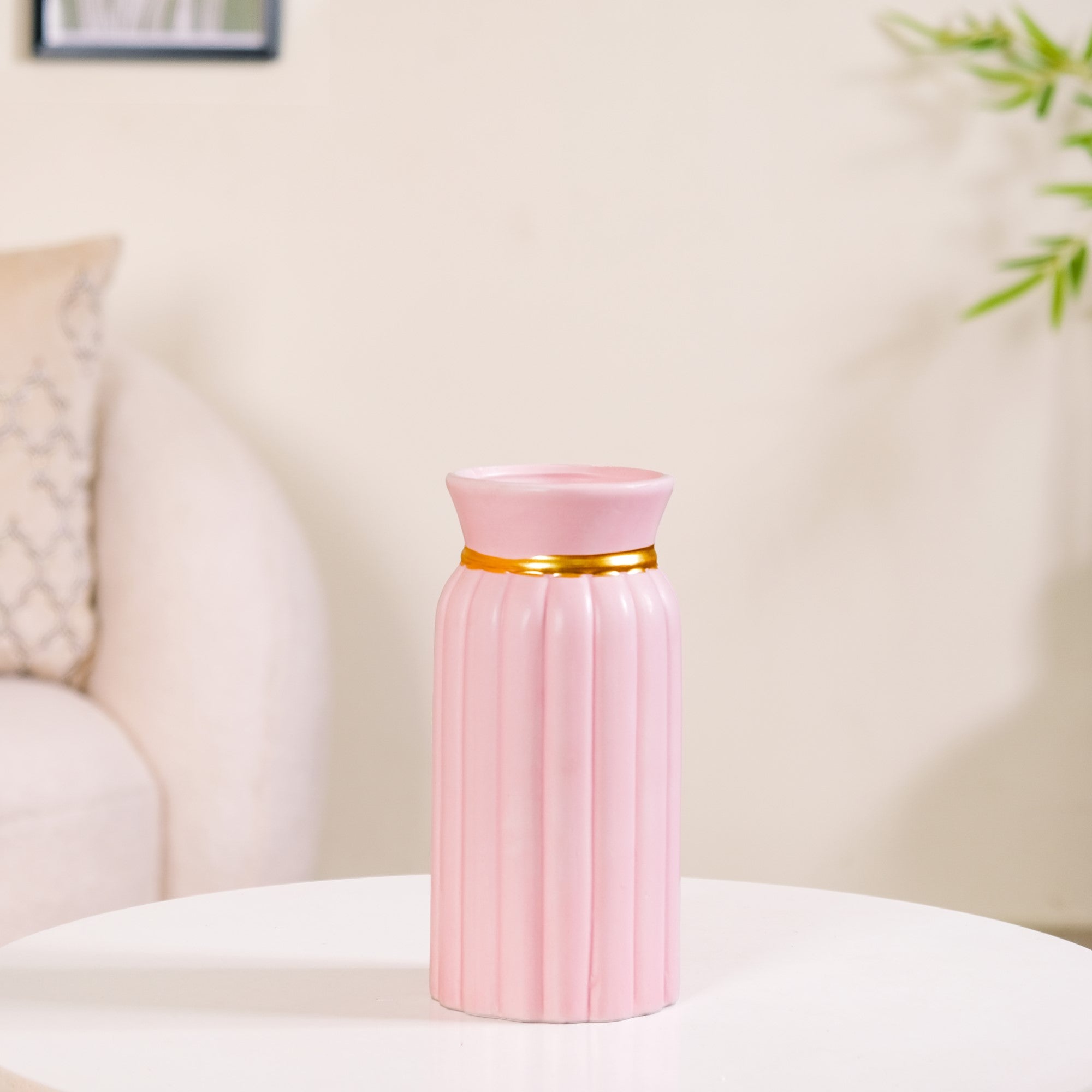Soft Vintage Ceramic Flower Vase For Home Decor Pink Online - Premium ...