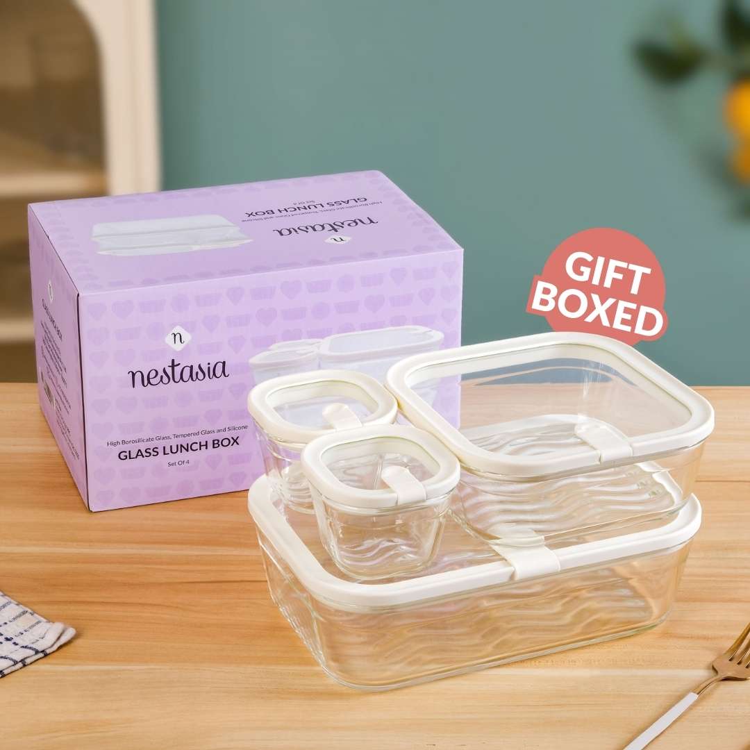 Vento Food Storage Container Set Of 4 220ml 1320ml 2500ml Cream Online ...